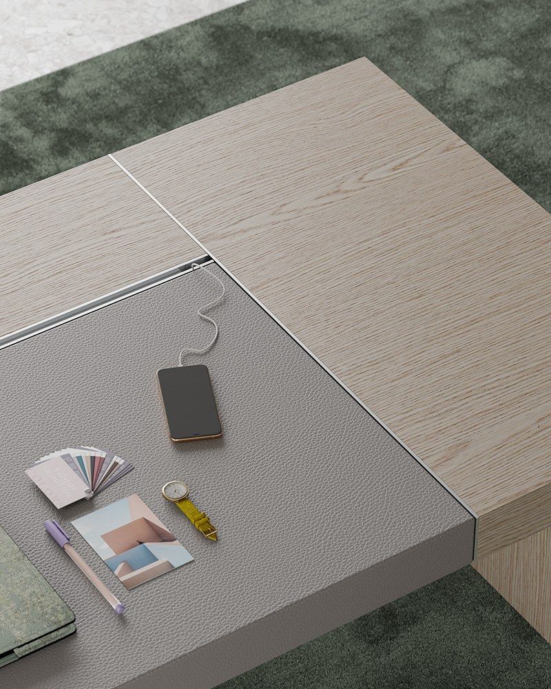 BLOCK 2.0 Wooden executive desk By PROF