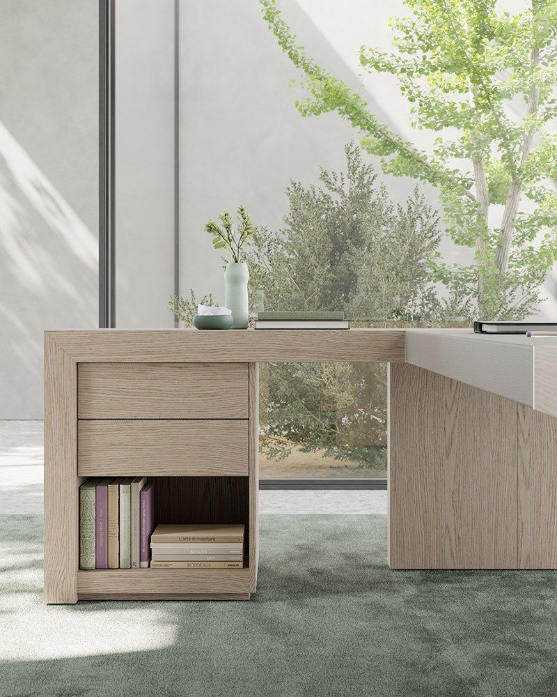 BLOCK 2.0 Wooden executive desk By PROF