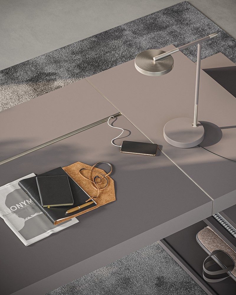 BLOCK 2.0 Wooden executive desk By PROF