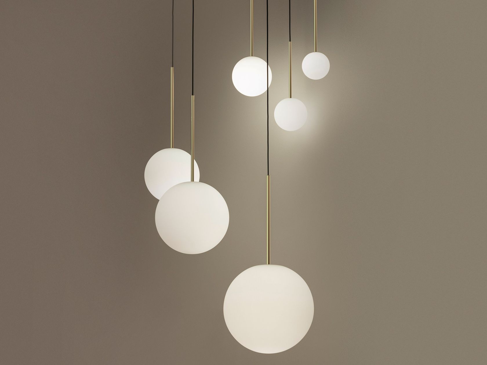 BOLA SPHERE LED dimmable opal glass pendant lamp By Pablo Designs