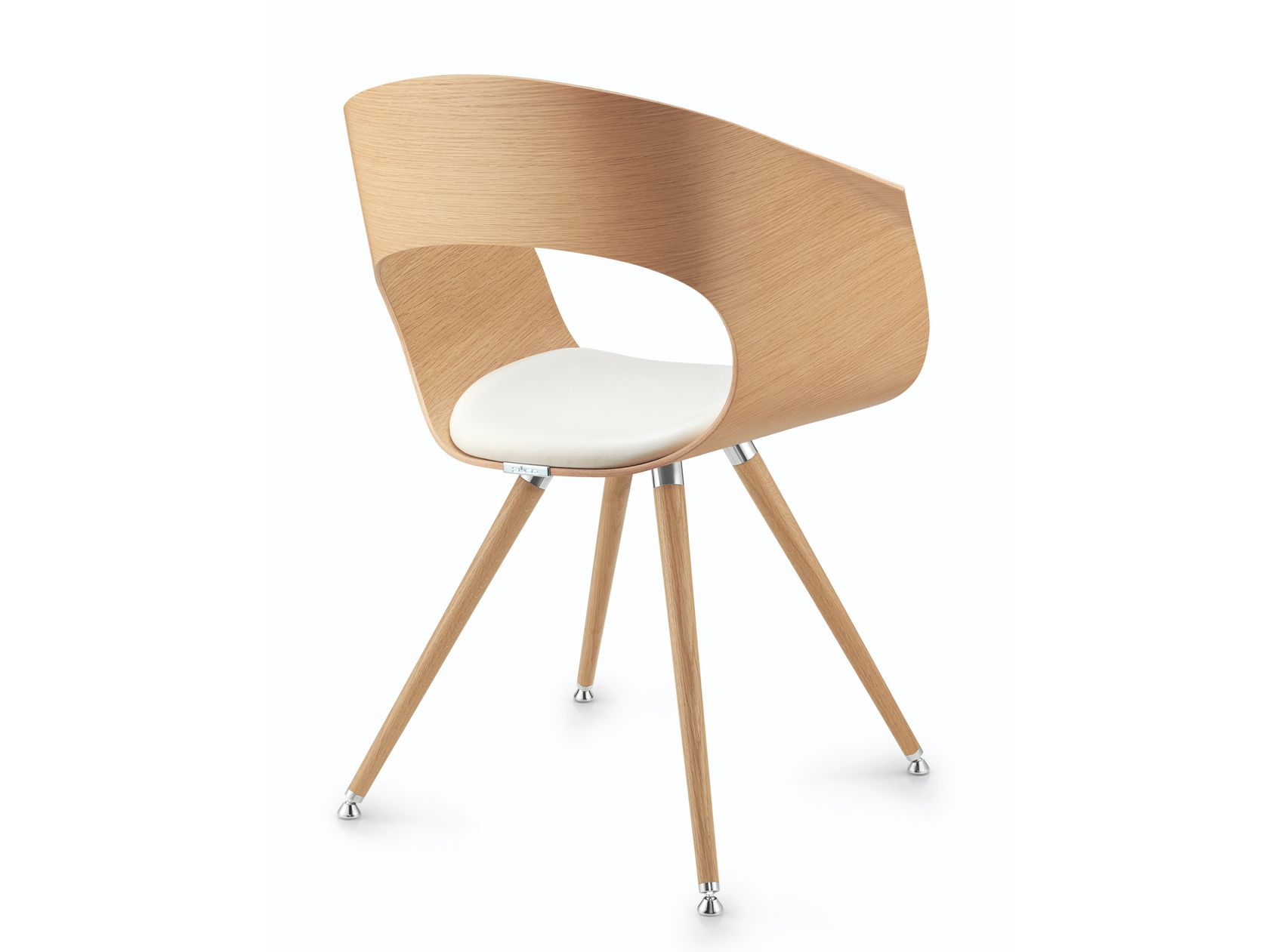 BONITO Wooden chair with armrests By ZÜCO | design Martin Ballendat