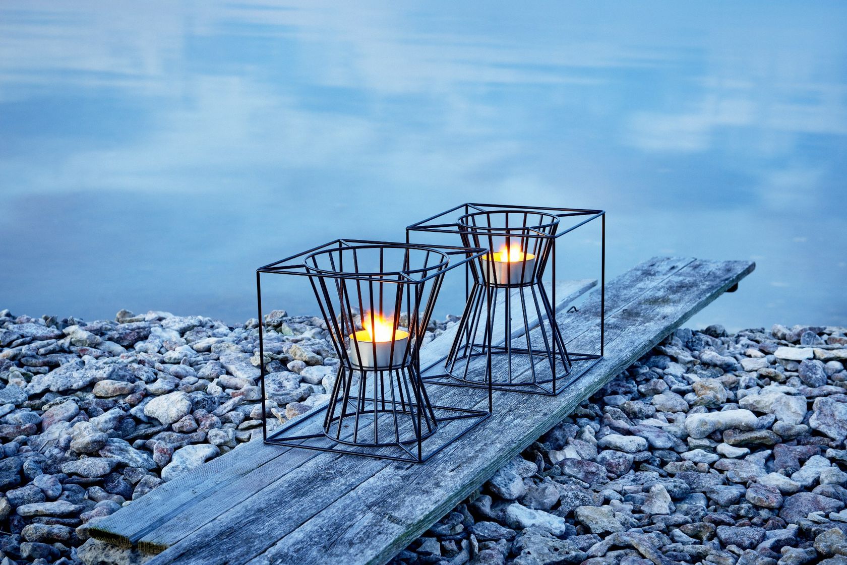 Steel fire baskets BOO | Open outdoor fireplace By Skargaarden design ...