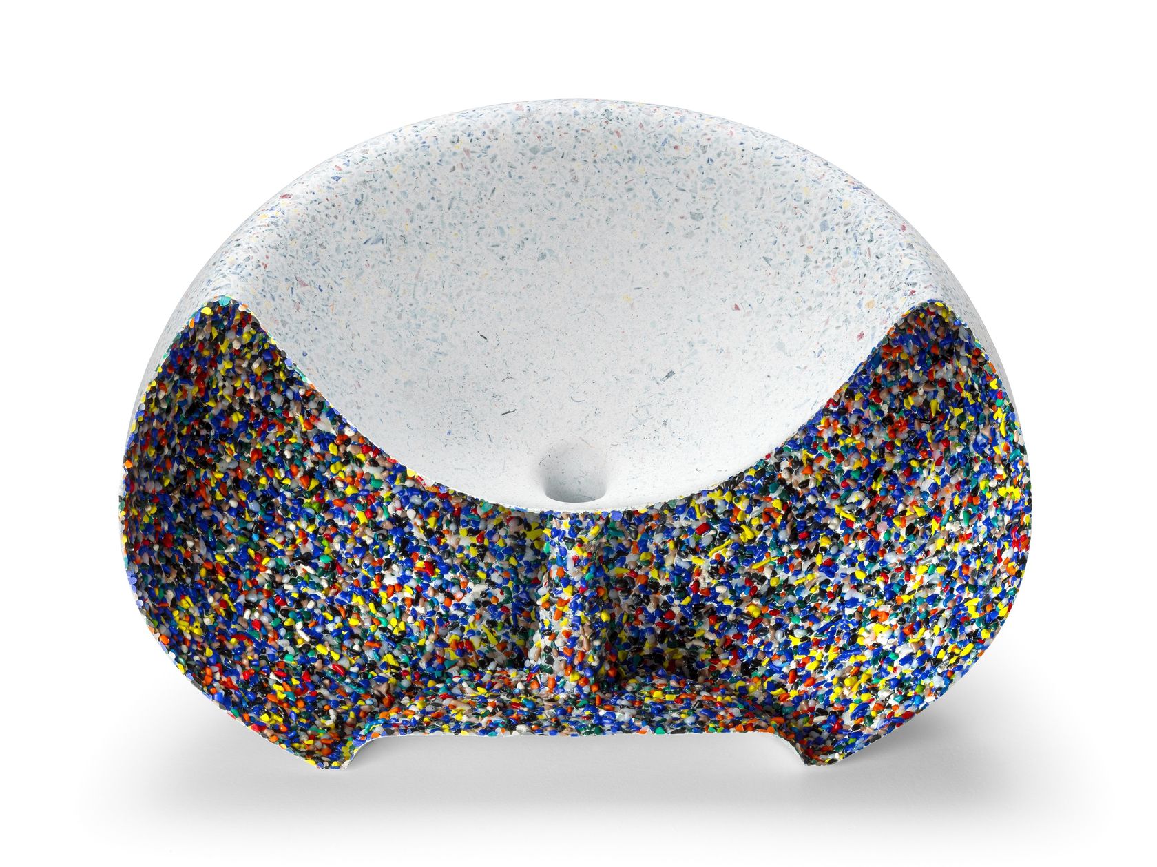 BOOM DECOR Recycled plastic garden armchair with light By Plust