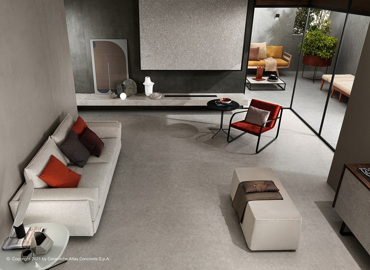 BOOST STONE Porcelain stoneware wall tiles / flooring By Atlas Concorde
