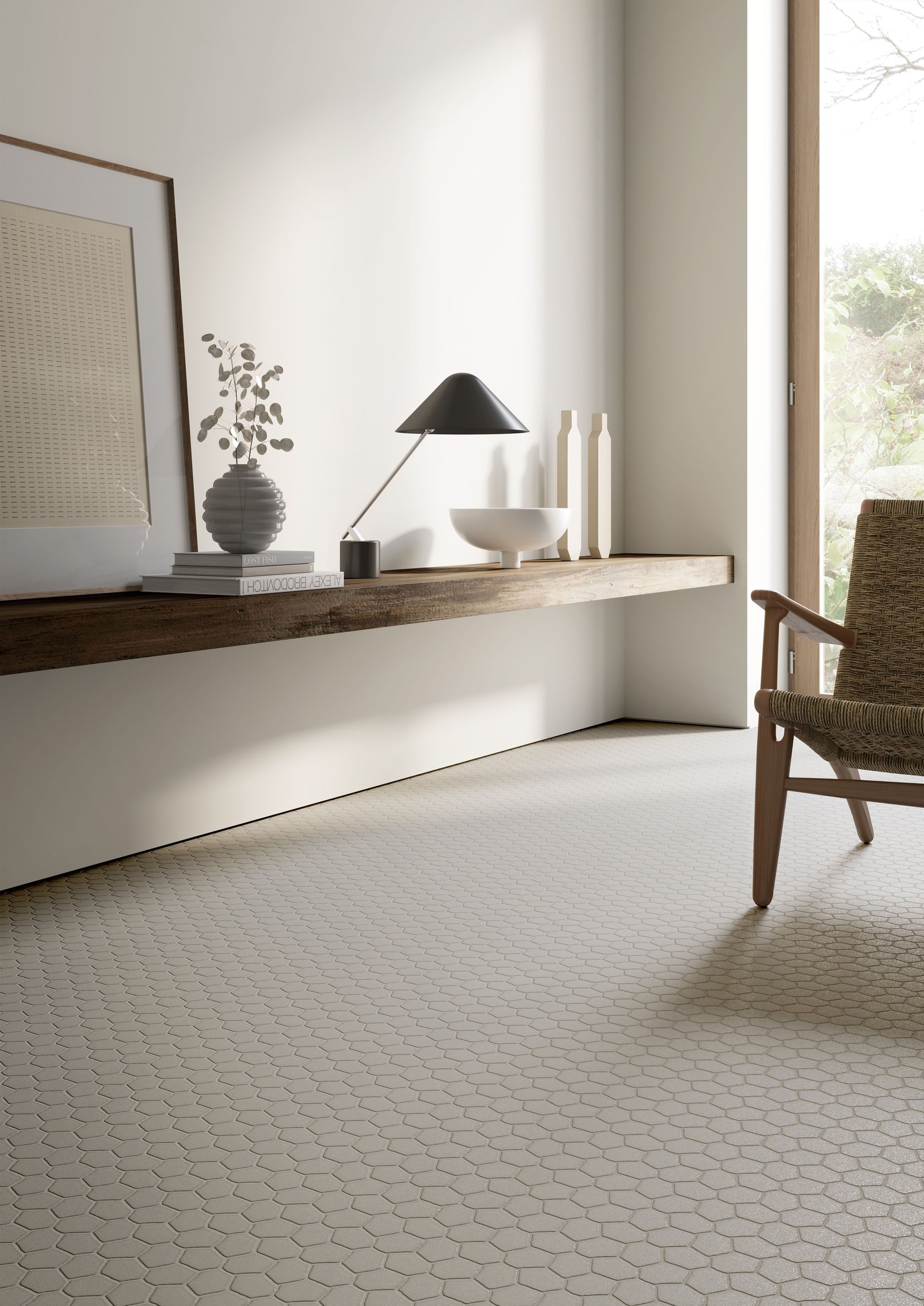 BOTANICA SEED GREY MATT Pavimento By Mutina | design Tokujin Yoshioka