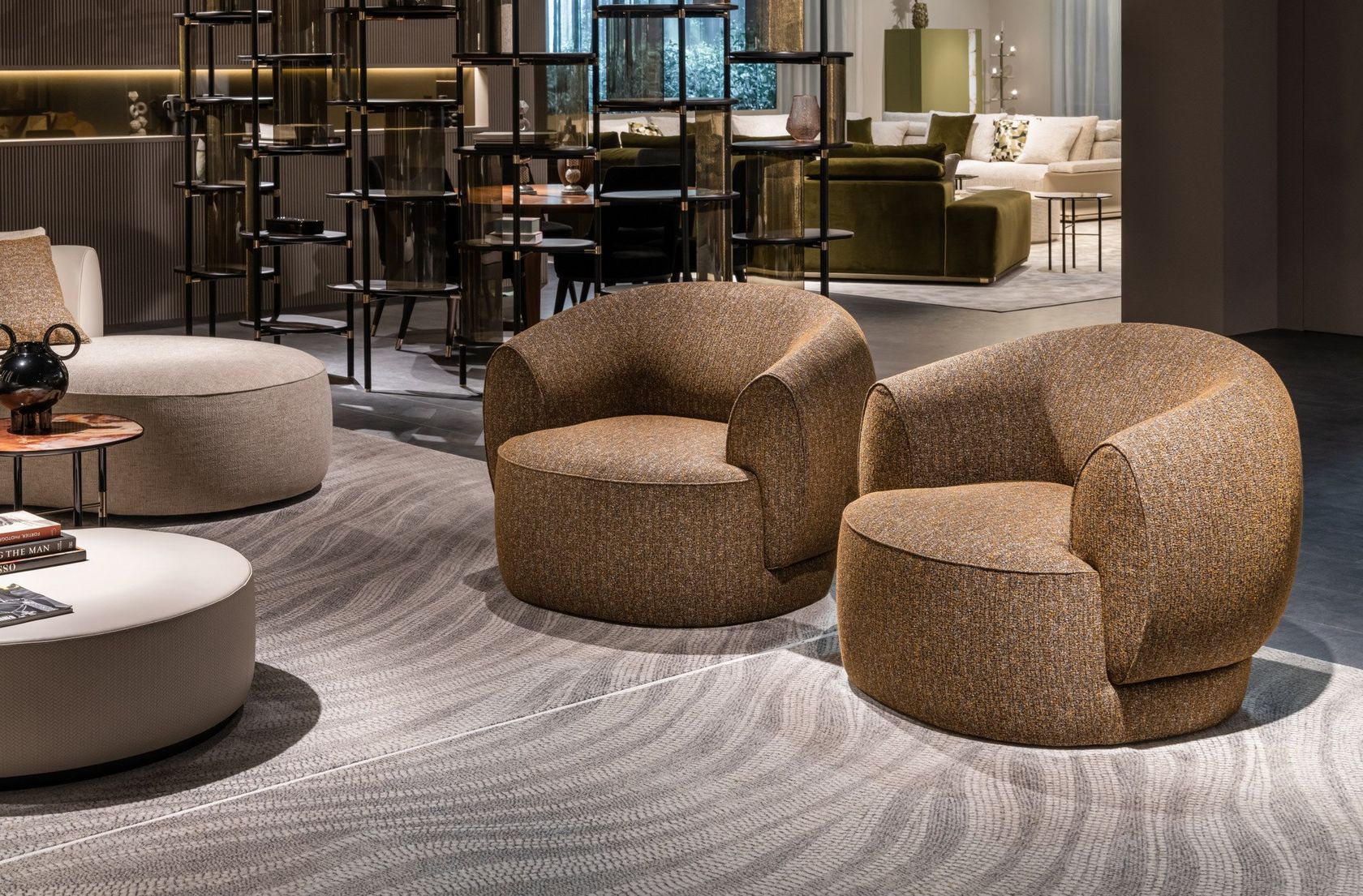 BOTERO Fabric armchair with removable cover with armrests By Sicis ...