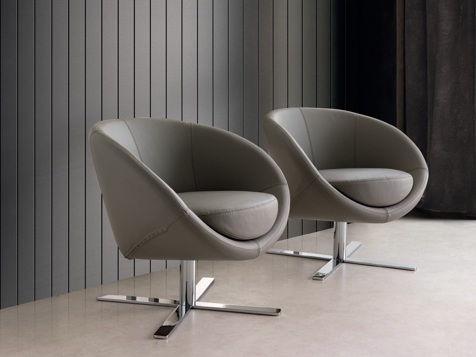 BOULE | Swivel easy chair By Dema design Carlo Bimbi