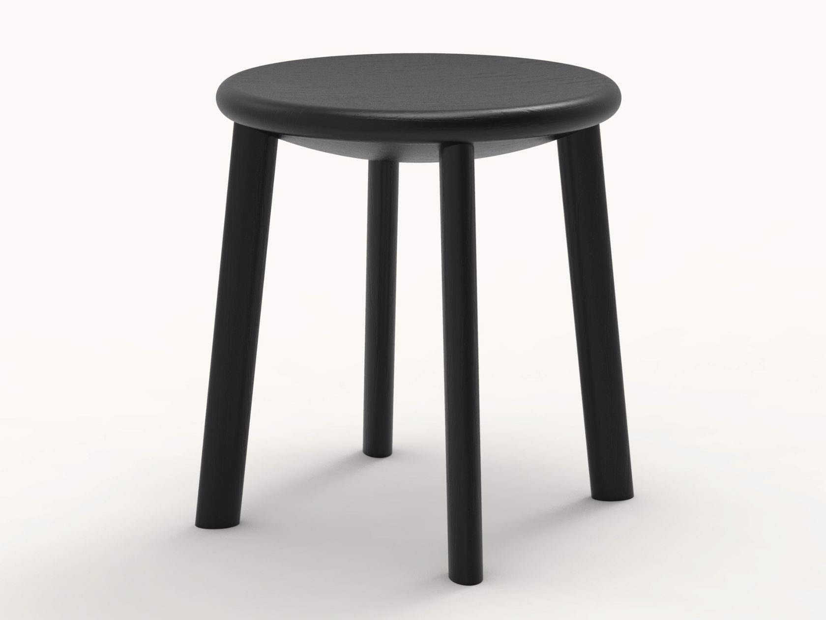 BOWL Low oak stool By BassamFellows