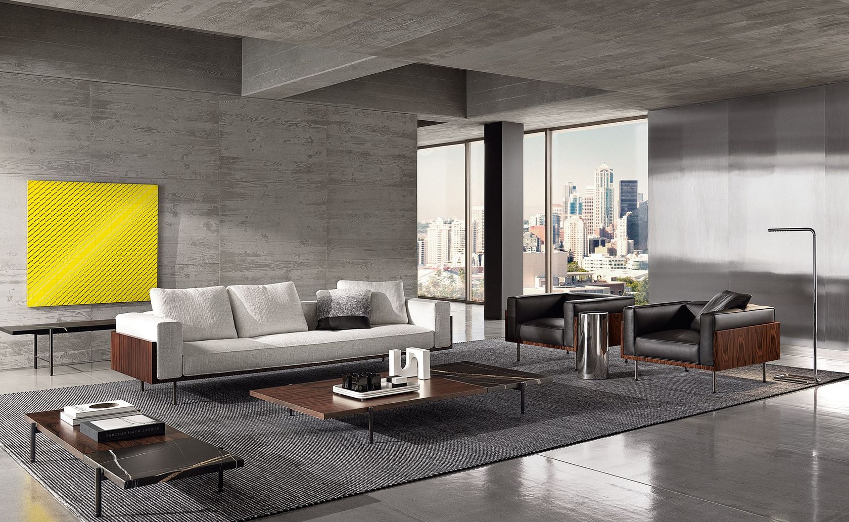 BRASILIA | Fabric sofa By Minotti design studio mk27, Marcio Kogan