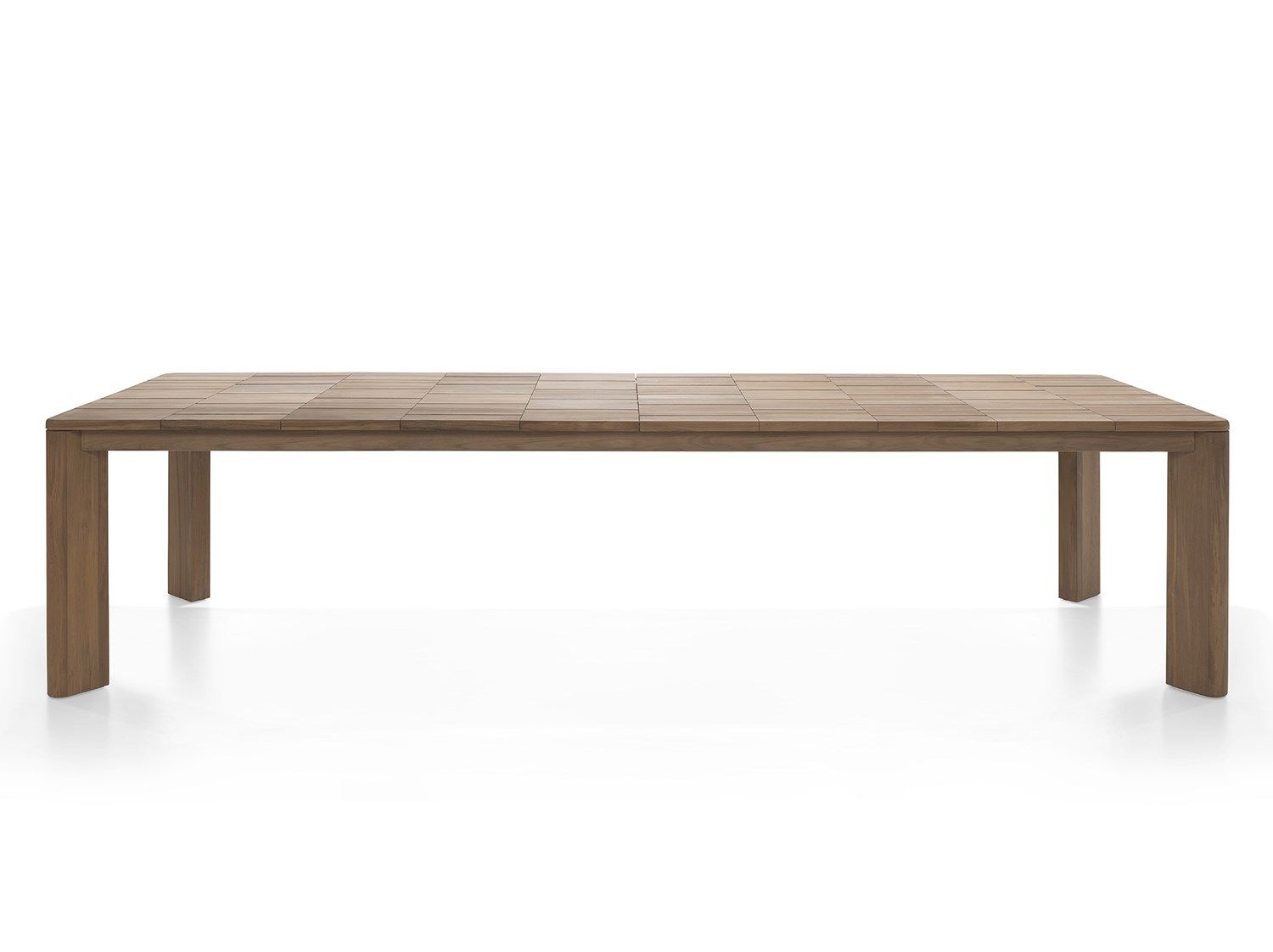 BRICK 002 Extending teak garden table By RODA | design Gordon Guillaumier