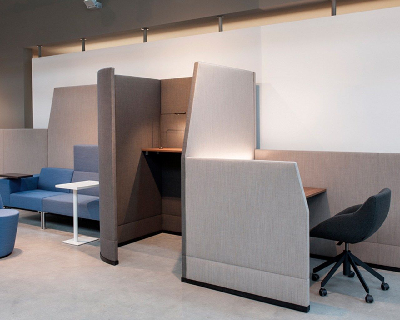 Acoustic fabric office booth BRICKS WALL CUBICLE LOW By Casala design ...