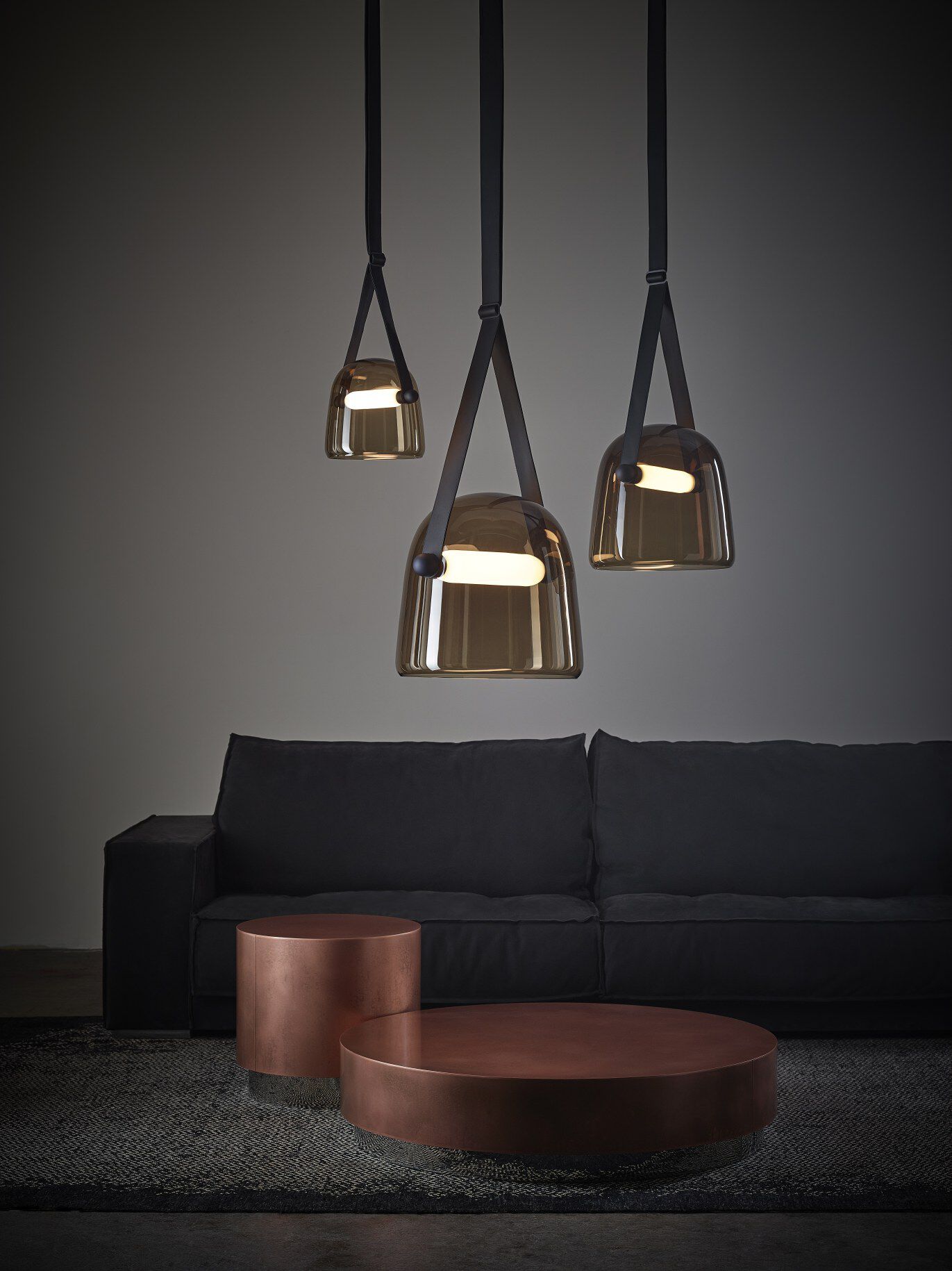 MONA LED dimmable blown glass pendant lamp By BROKIS | design Lucie Koldova