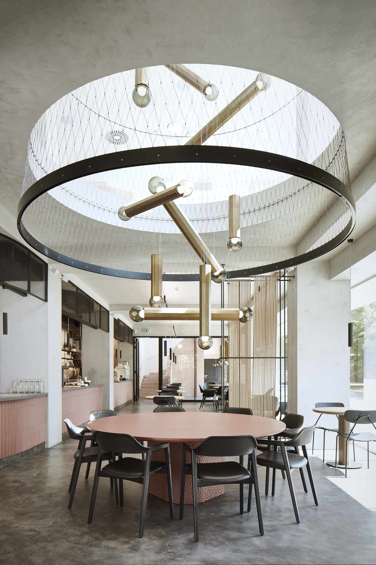 PRISMA DOUBLE | Pendant lamp LED blown glass and metal pendant lamp By ...