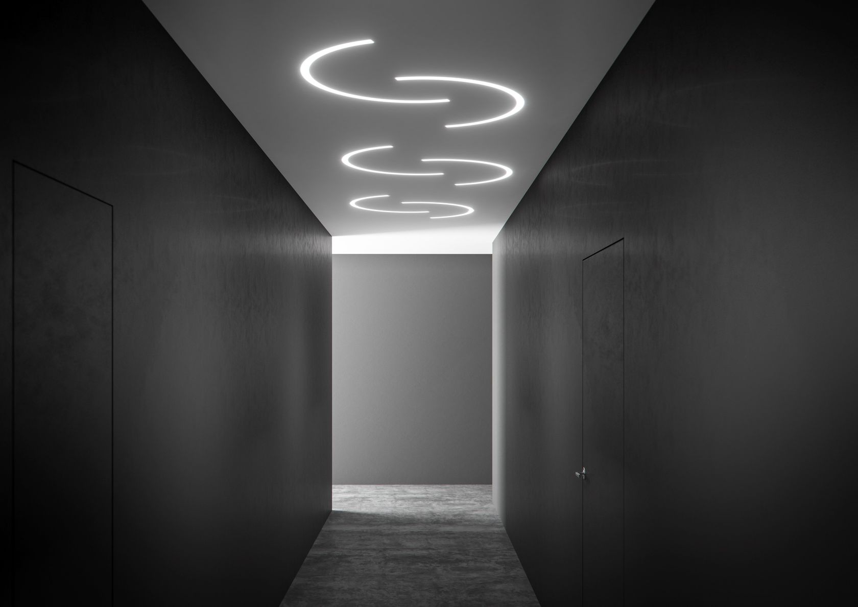 BROOKLYN ROUND | Linear lighting profile Ceiling mounted extruded ...