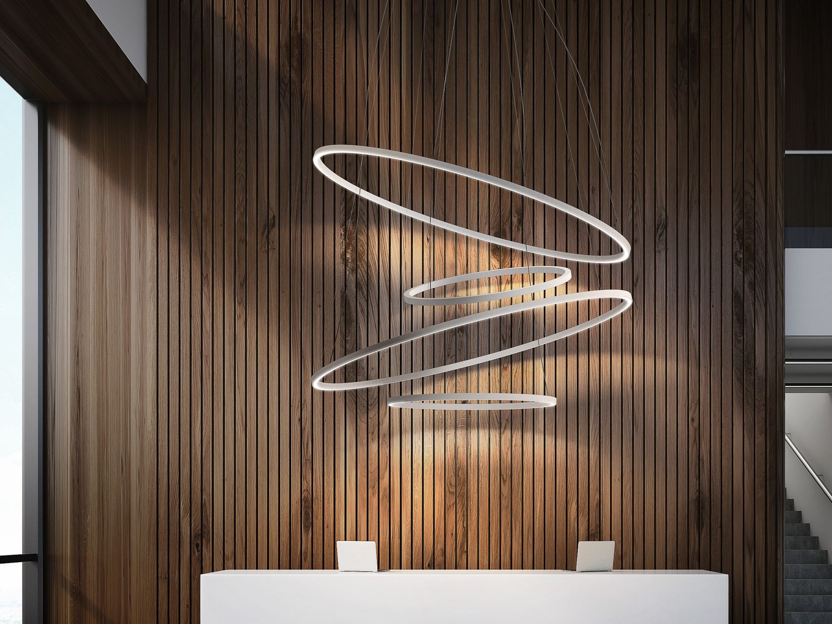 BROOKLYN ROUND | Pendant lamp LED extruded aluminium pendant lamp By ...
