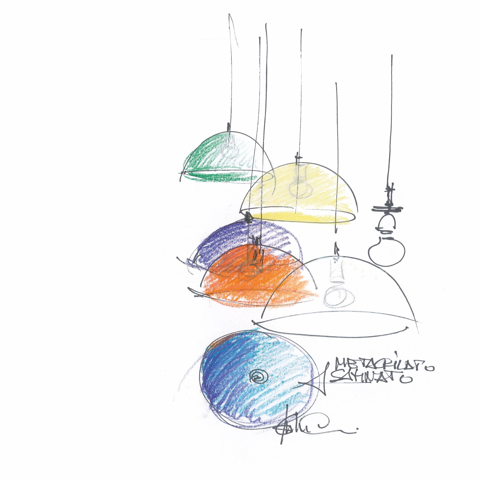 BUBBLES Pendant lamp By Martinelli Luce