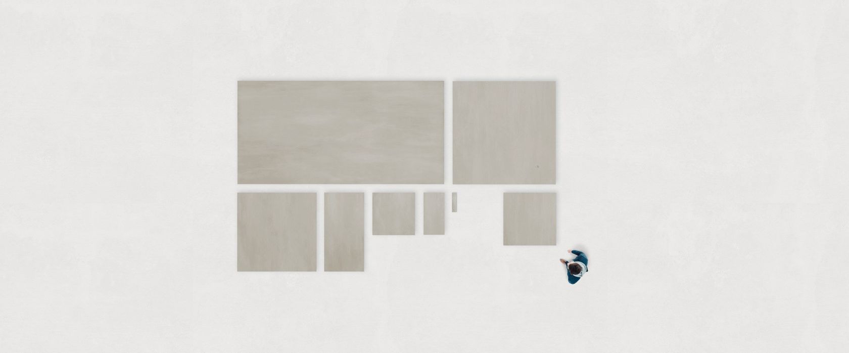 Indoor/outdoor wall/floor tiles with concrete effect BUILT By Ceramiche ...