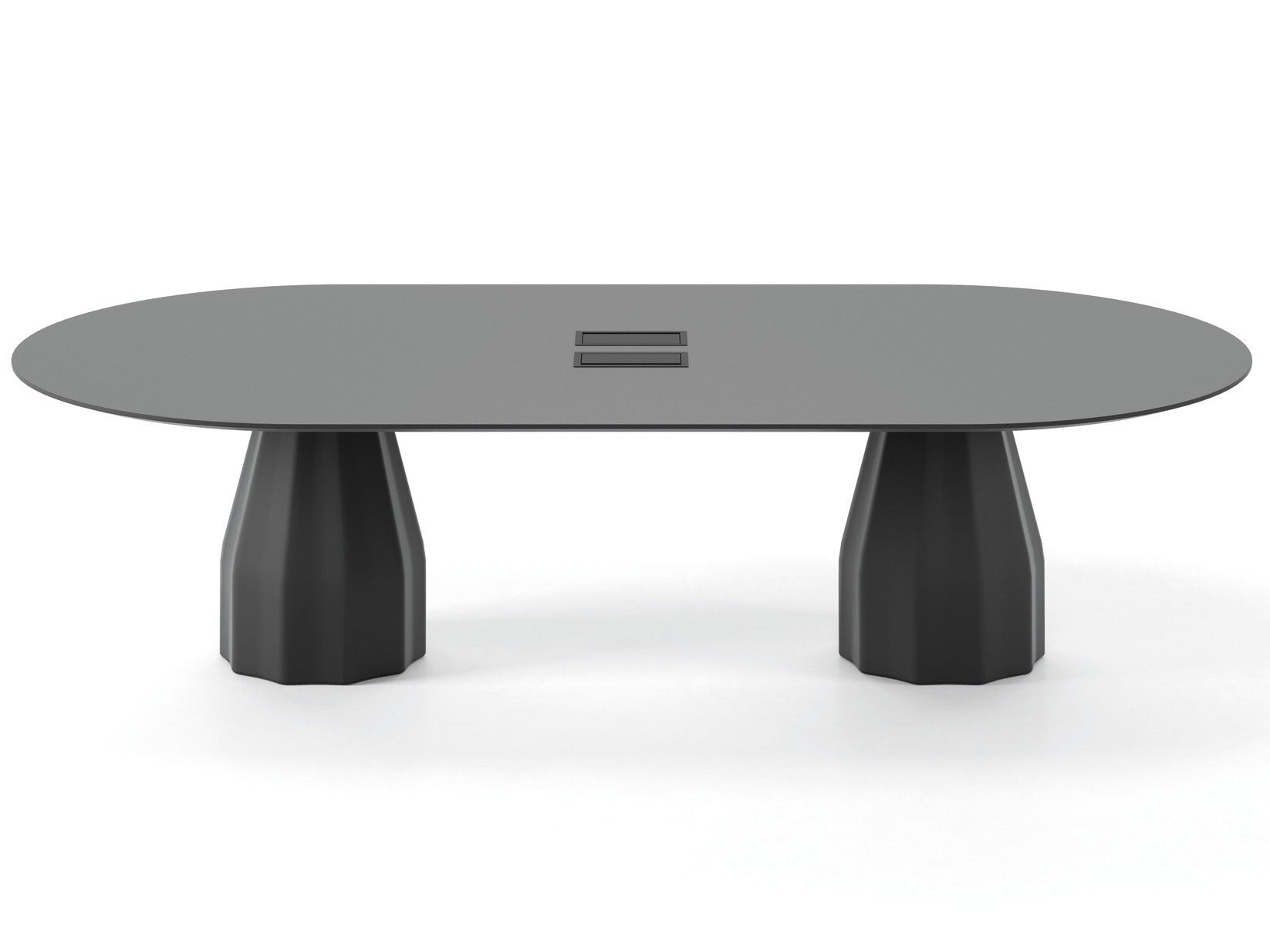 BURIN | Oval table Burin Collection By Viccarbe design Patricia Urquiola