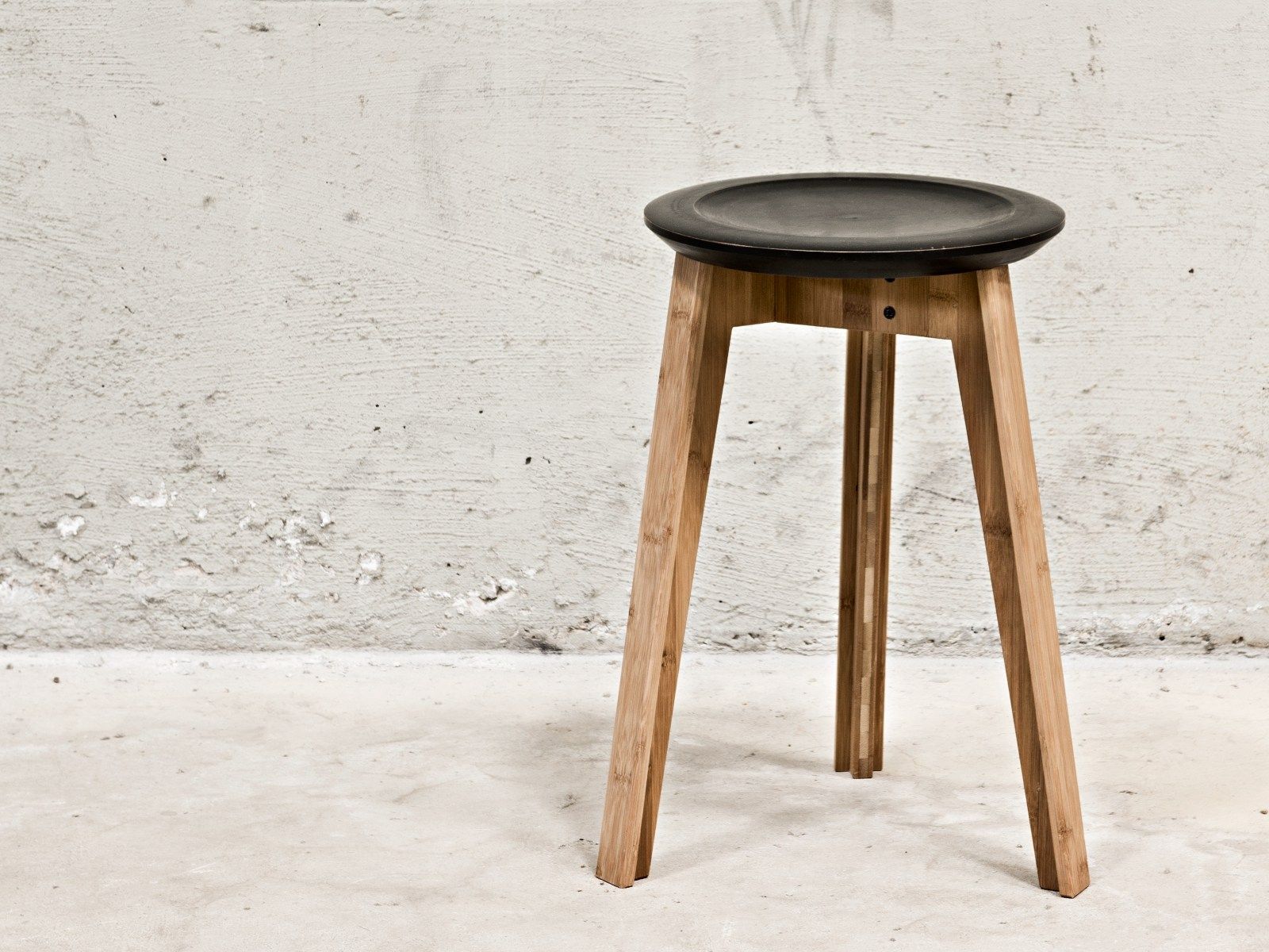 Bamboo stool BUTTON STOOL By We Do Wood