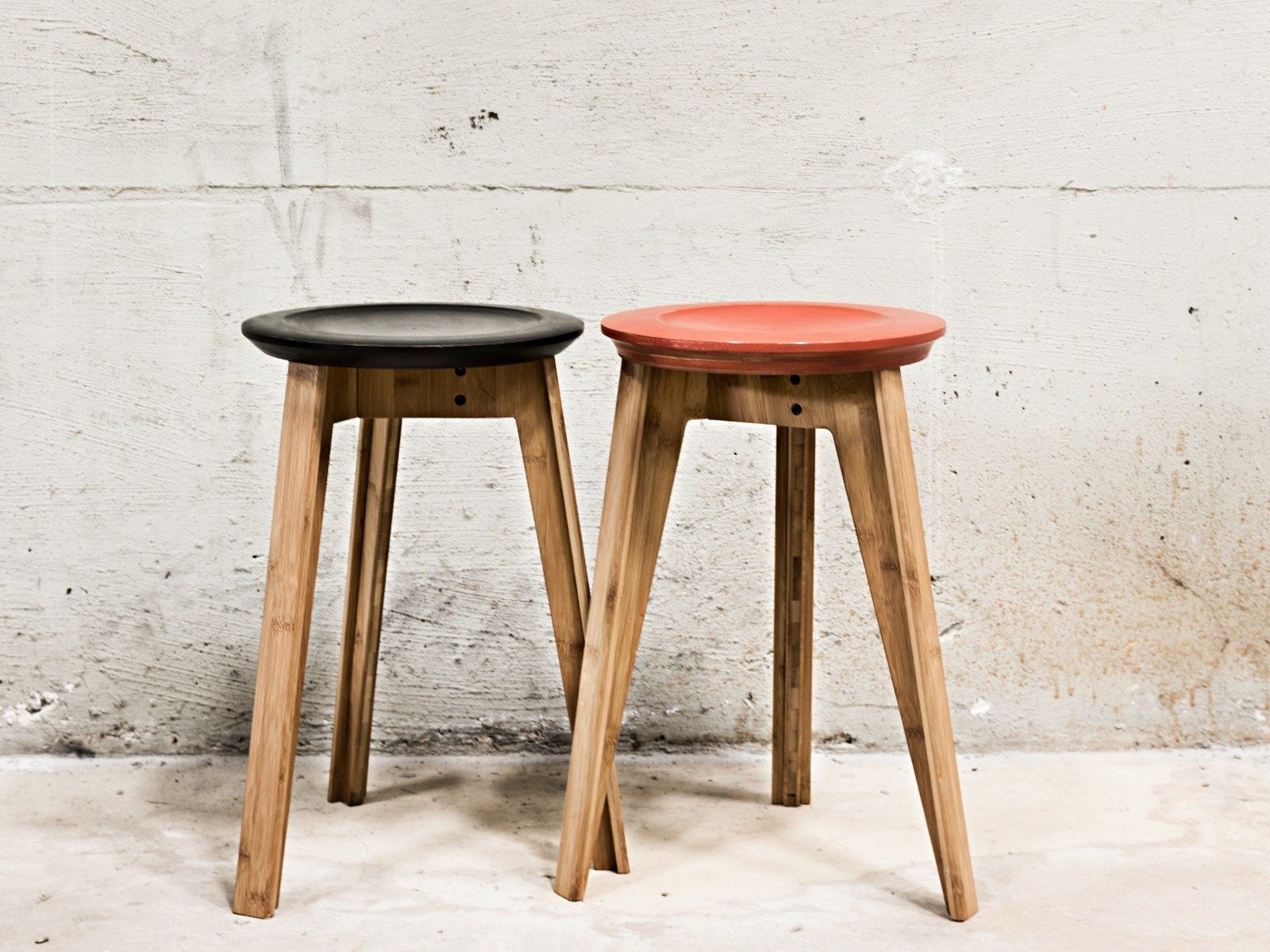 Bamboo stool BUTTON STOOL By We Do Wood