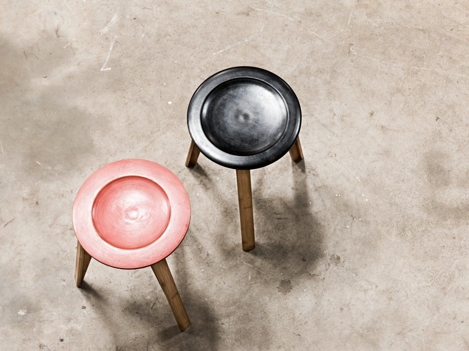 Bamboo stool BUTTON STOOL By We Do Wood