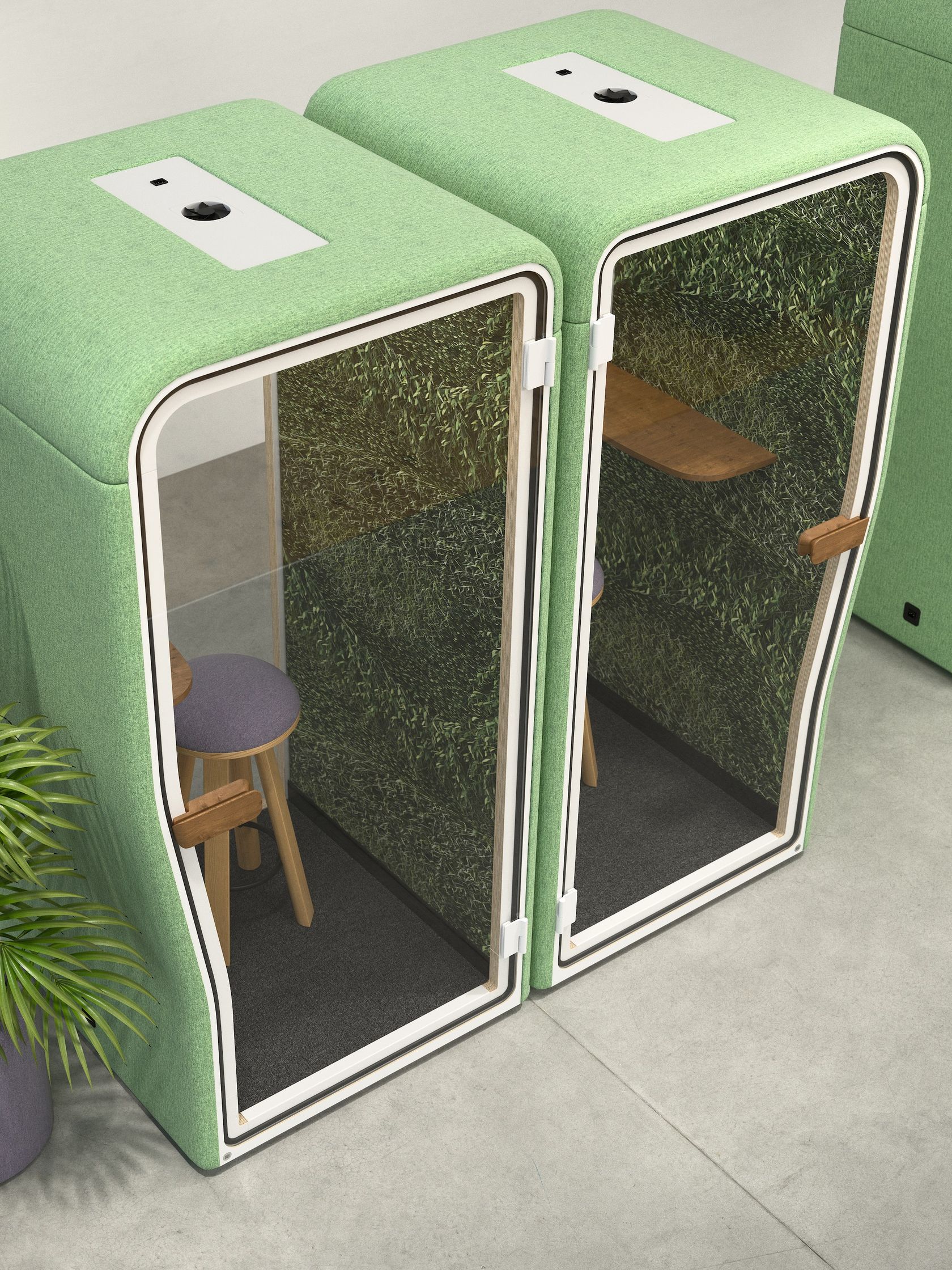 BuzziNest Booth Acoustic phone booth By BuzziSpace