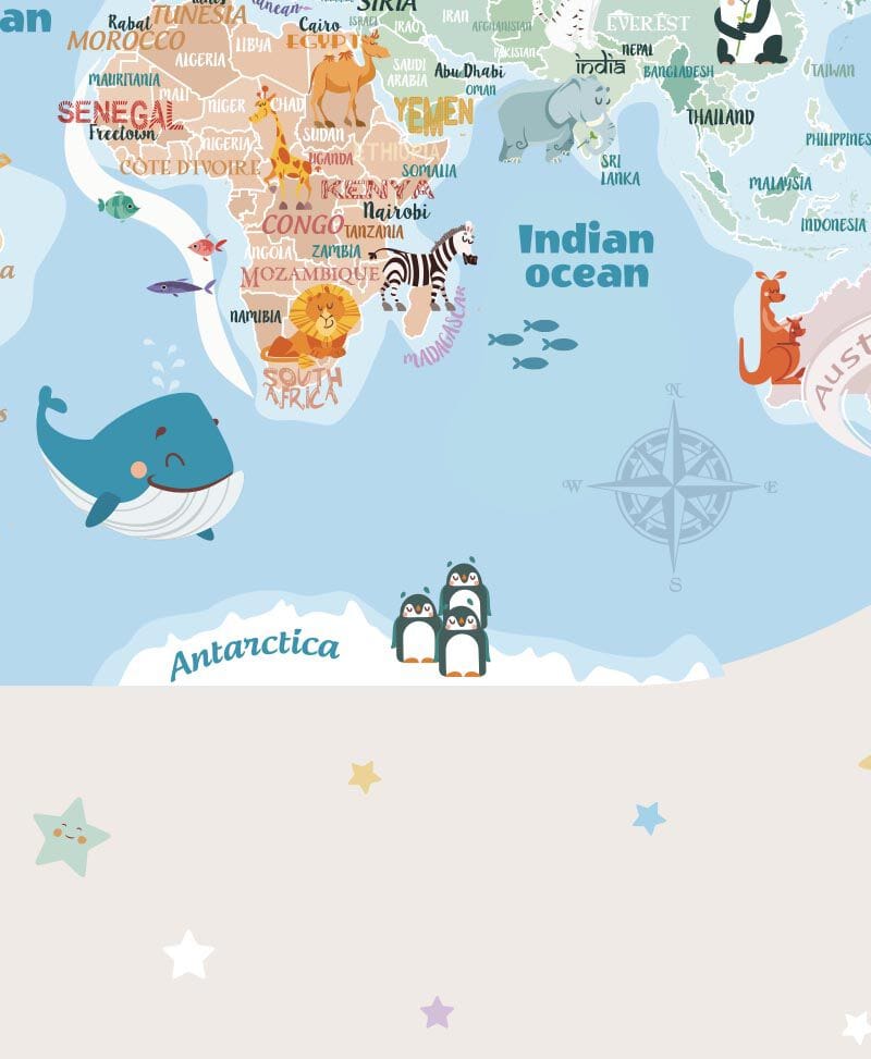 LITTLE EXPLORERS Nonwoven kids wallpaper By Baby Design Wallpaper