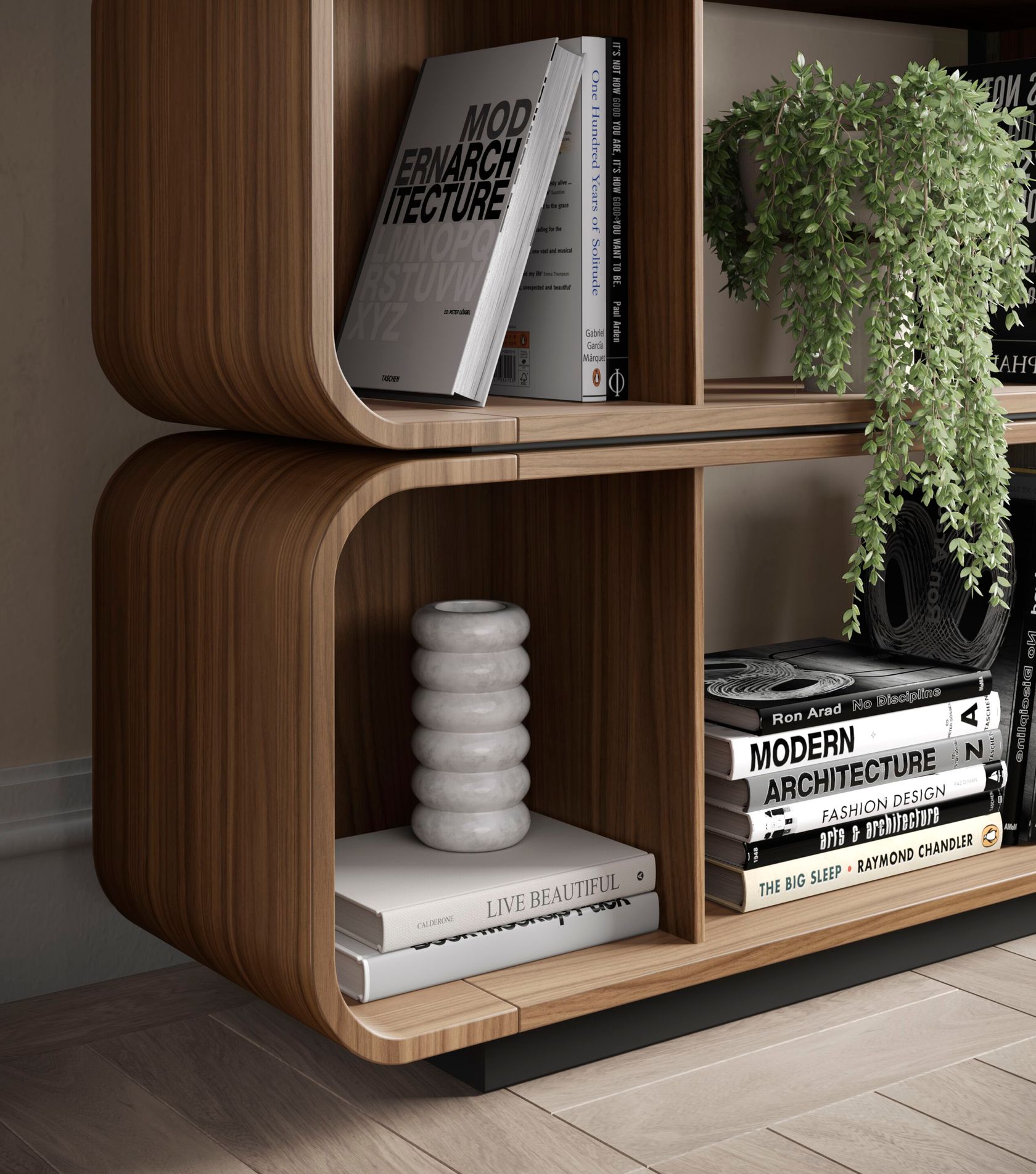 ROUND UP Double-sided wooden sideboard with flap doors By Barba design ...