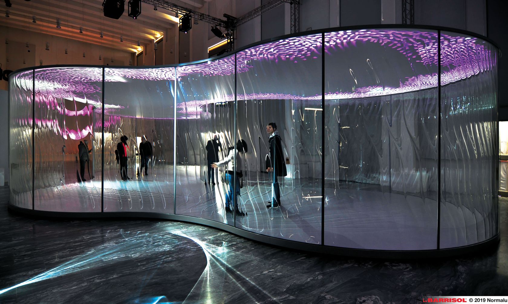 Indoor plastic stretch ceiling BARRISOL® Projection and lighting effect ...