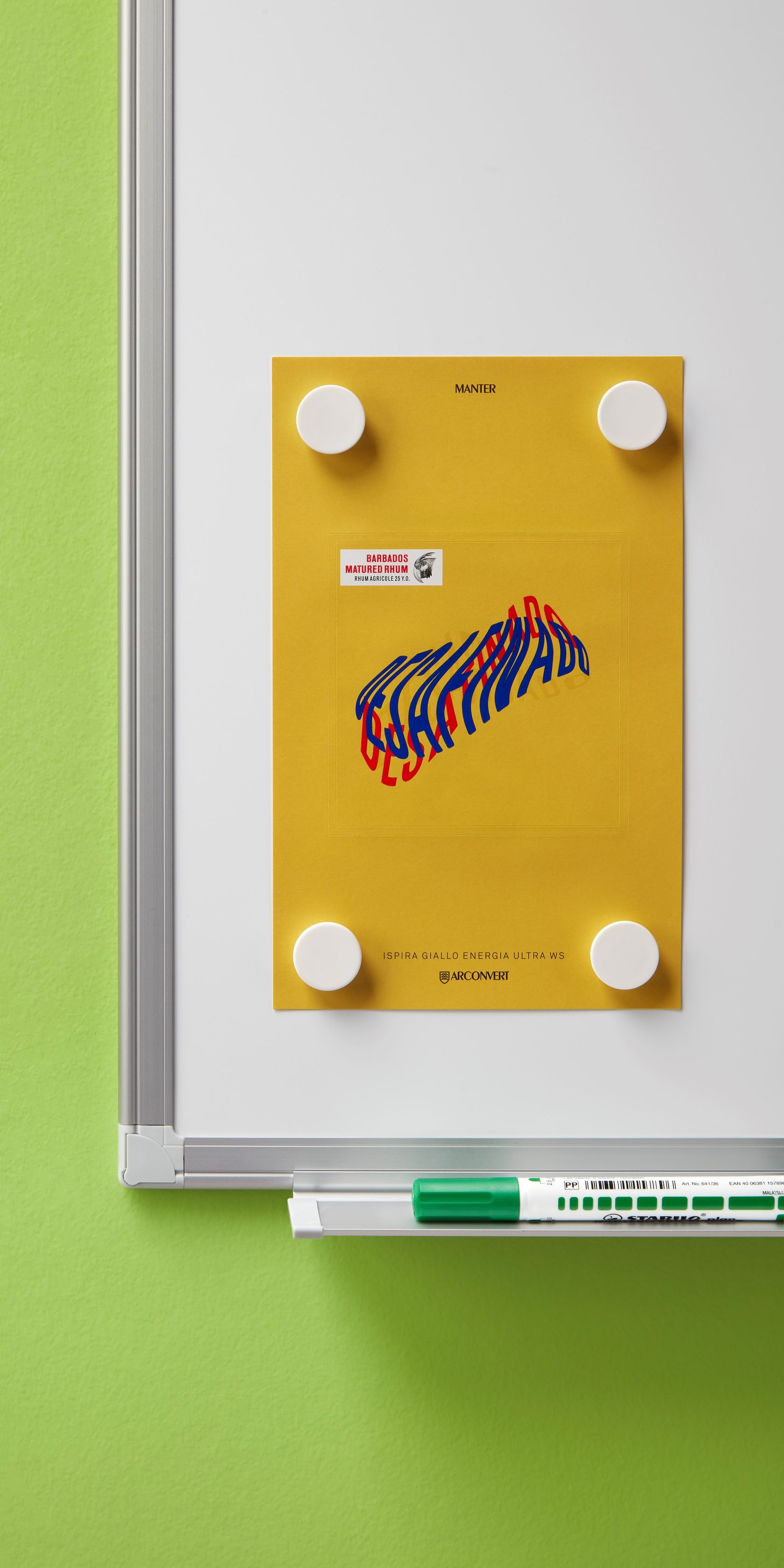 Basic board Magnetic aluminium office whiteboard By Made Design