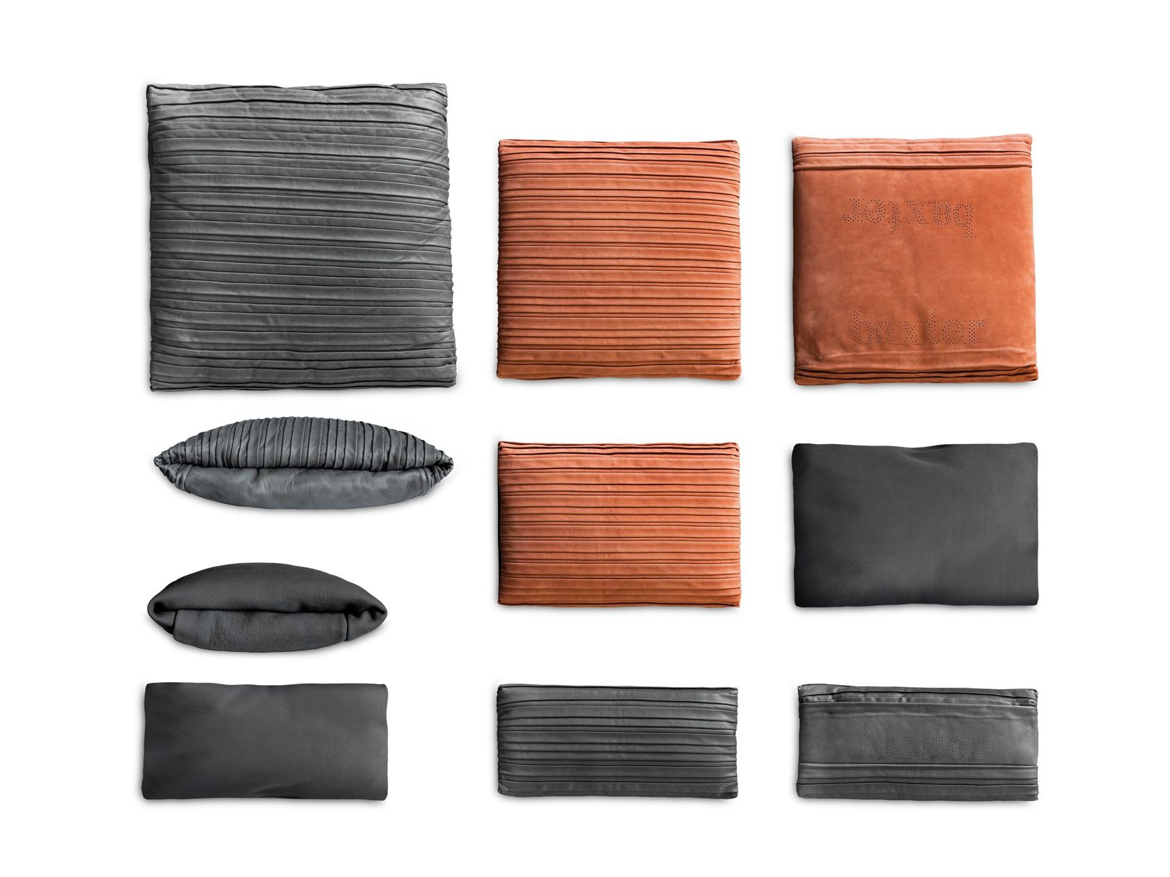 BELLE DE JOUR Leather sofa cushion By Baxter