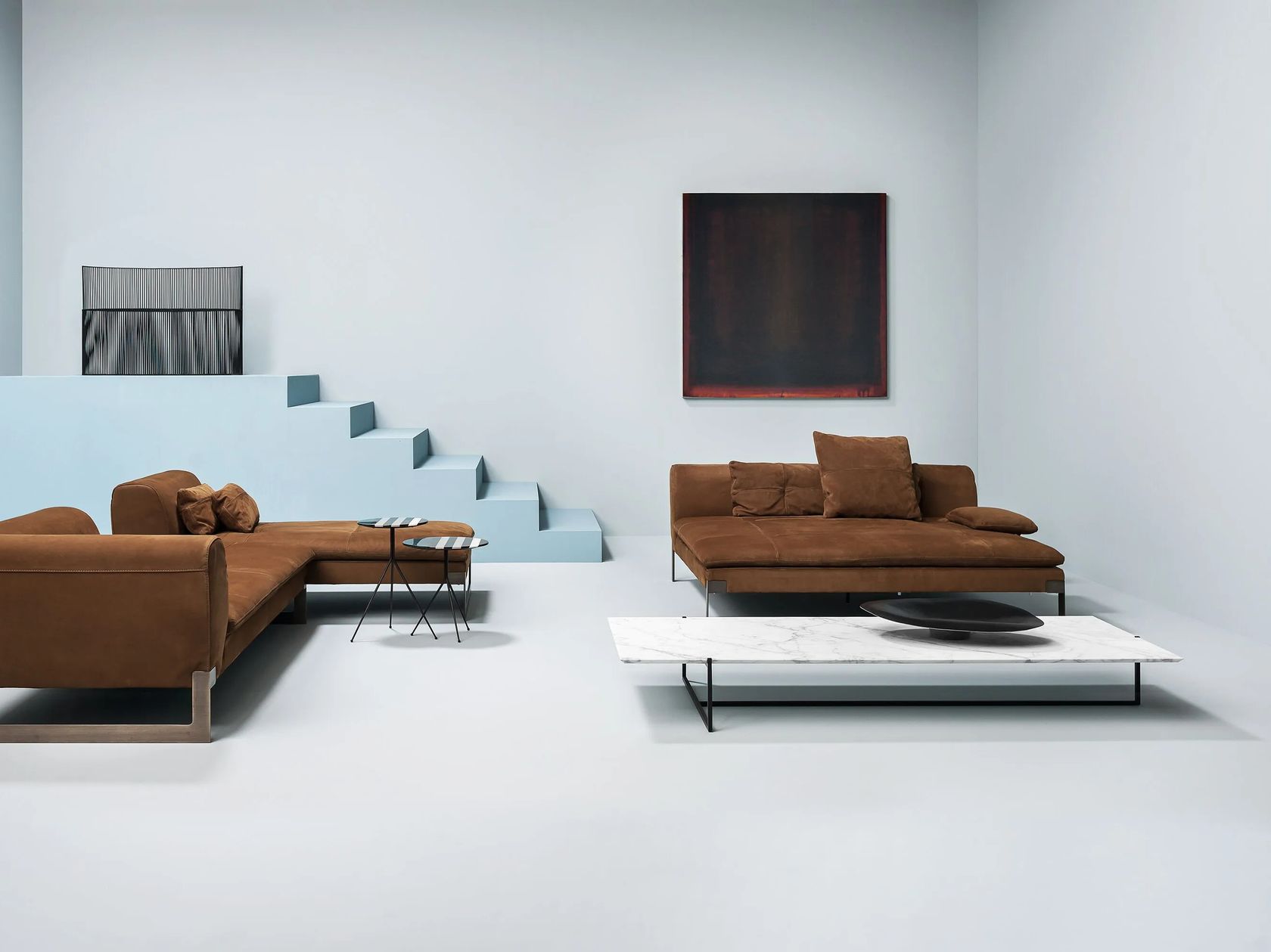 ICARO STONE Tavolino rettangolare in pietra naturale By Baxter