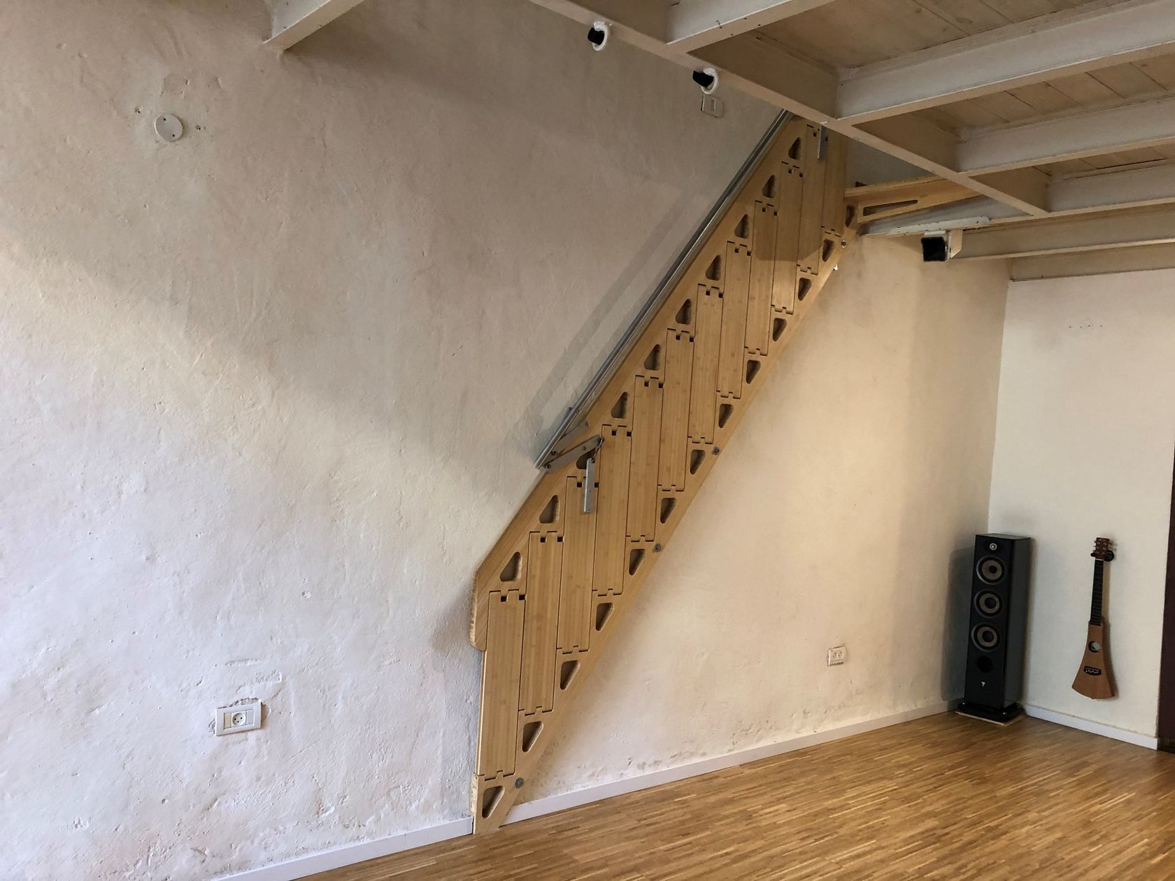 Scala retrattile in legno Bcompact Bamboo Folding Staircase - Bcompact ...