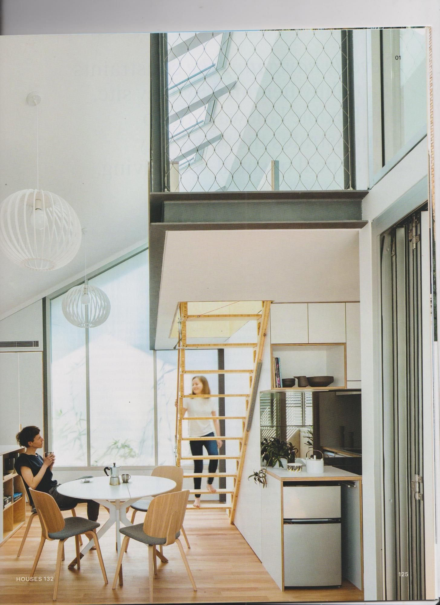 Bcompact Bamboo Folding Staircase Scala retrattile in legno By Bcompact