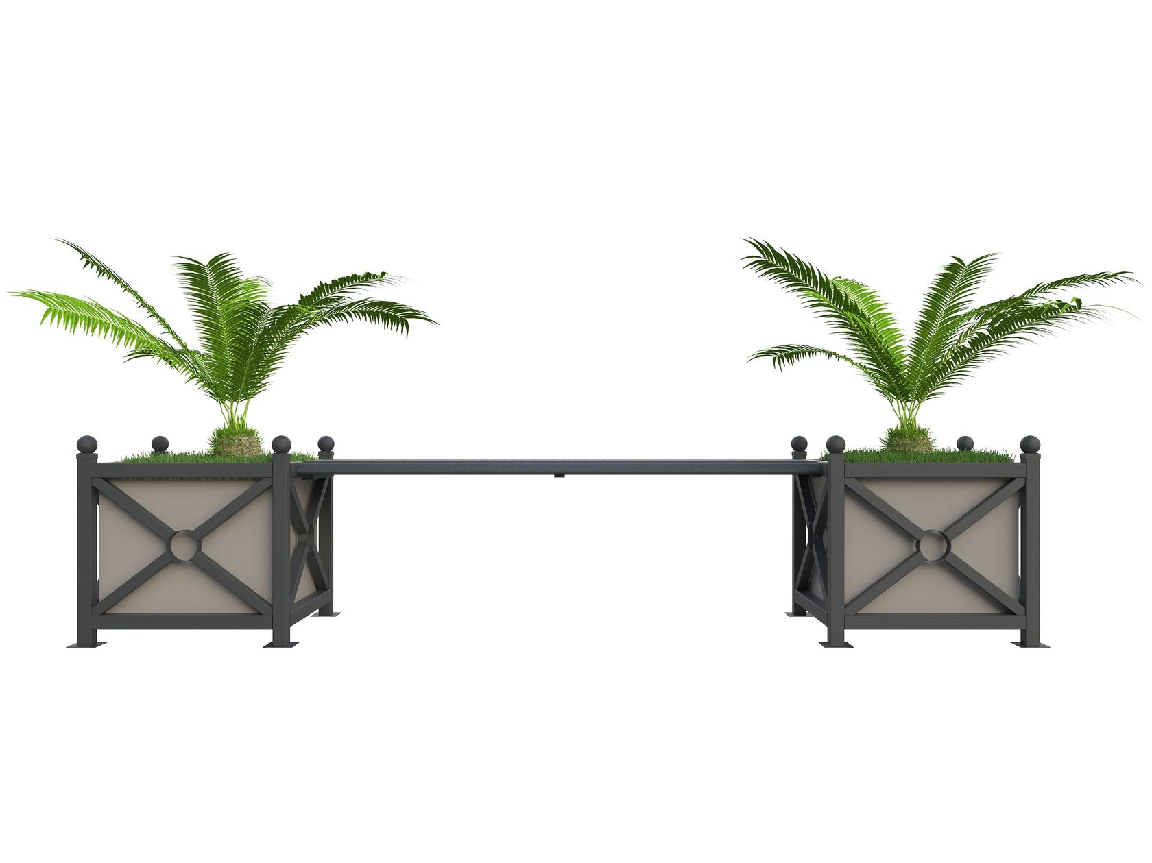 Bench with Integrated Planter Bench with Integrated Planter By Lazzari