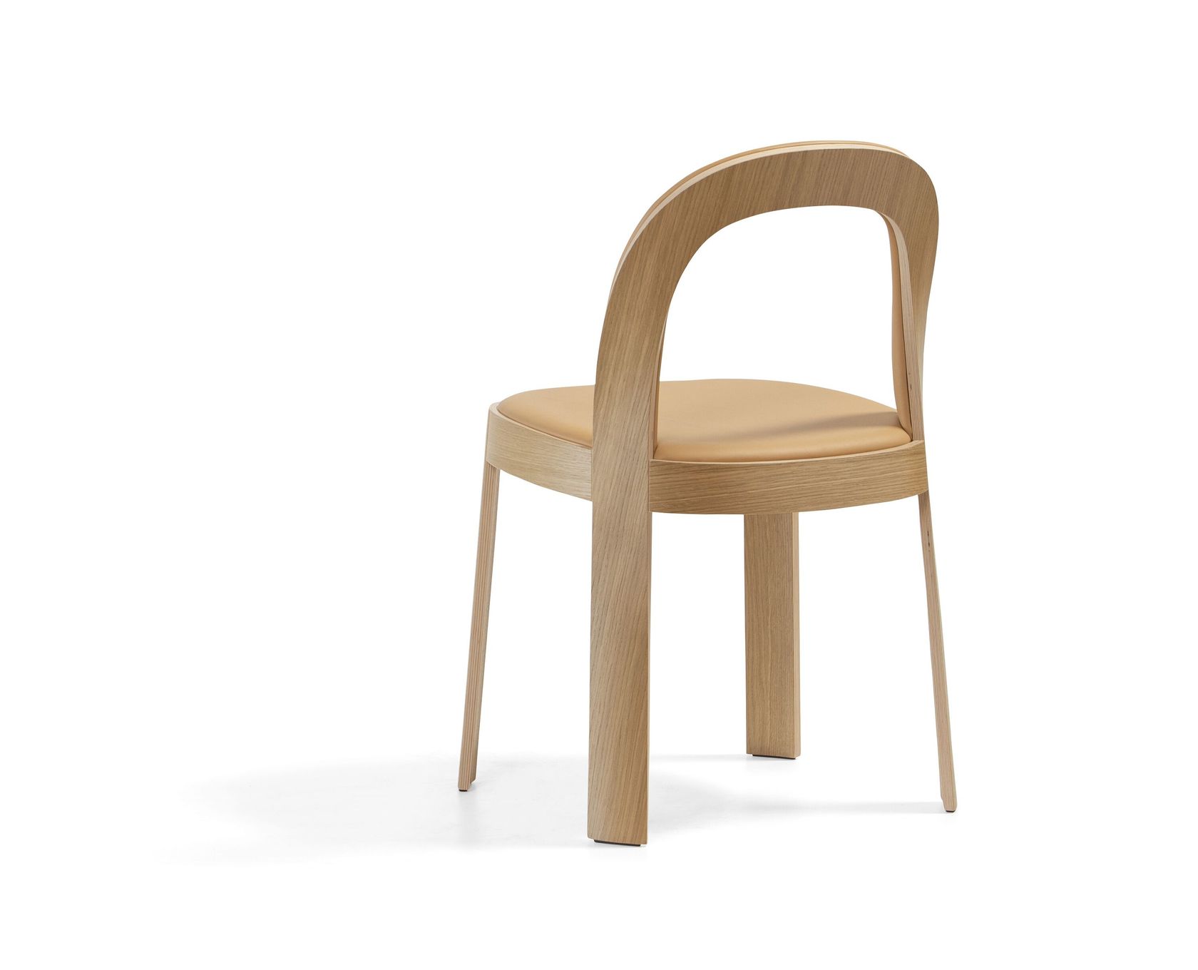 OM DRESSED Wooden and leather chair By Blå Station | design Johan Ansander