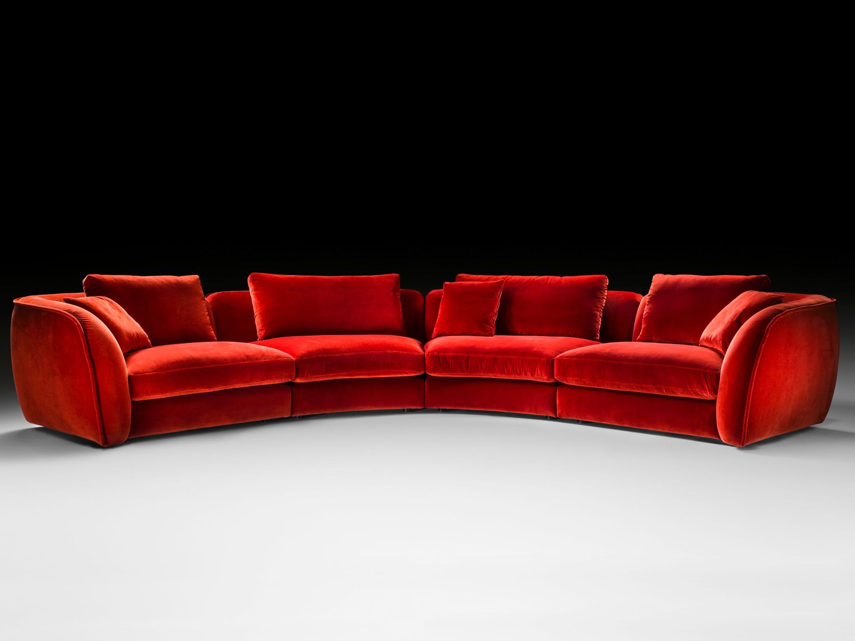 LEVANTE | Modular sofa Curved fabric sofa By Black Tie | design Pier ...