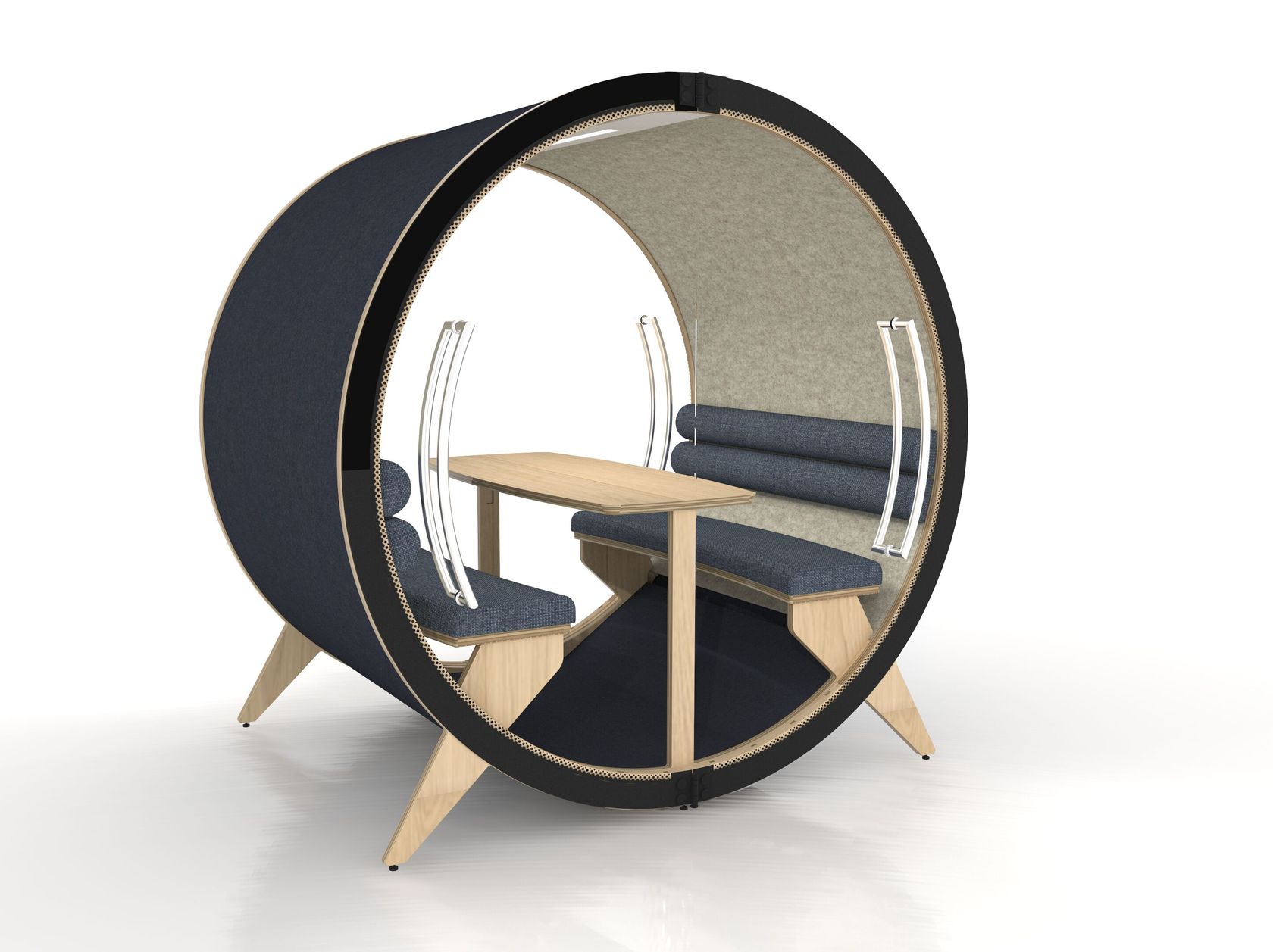 BlockO Quiet SIX Office booth By BlockO.design