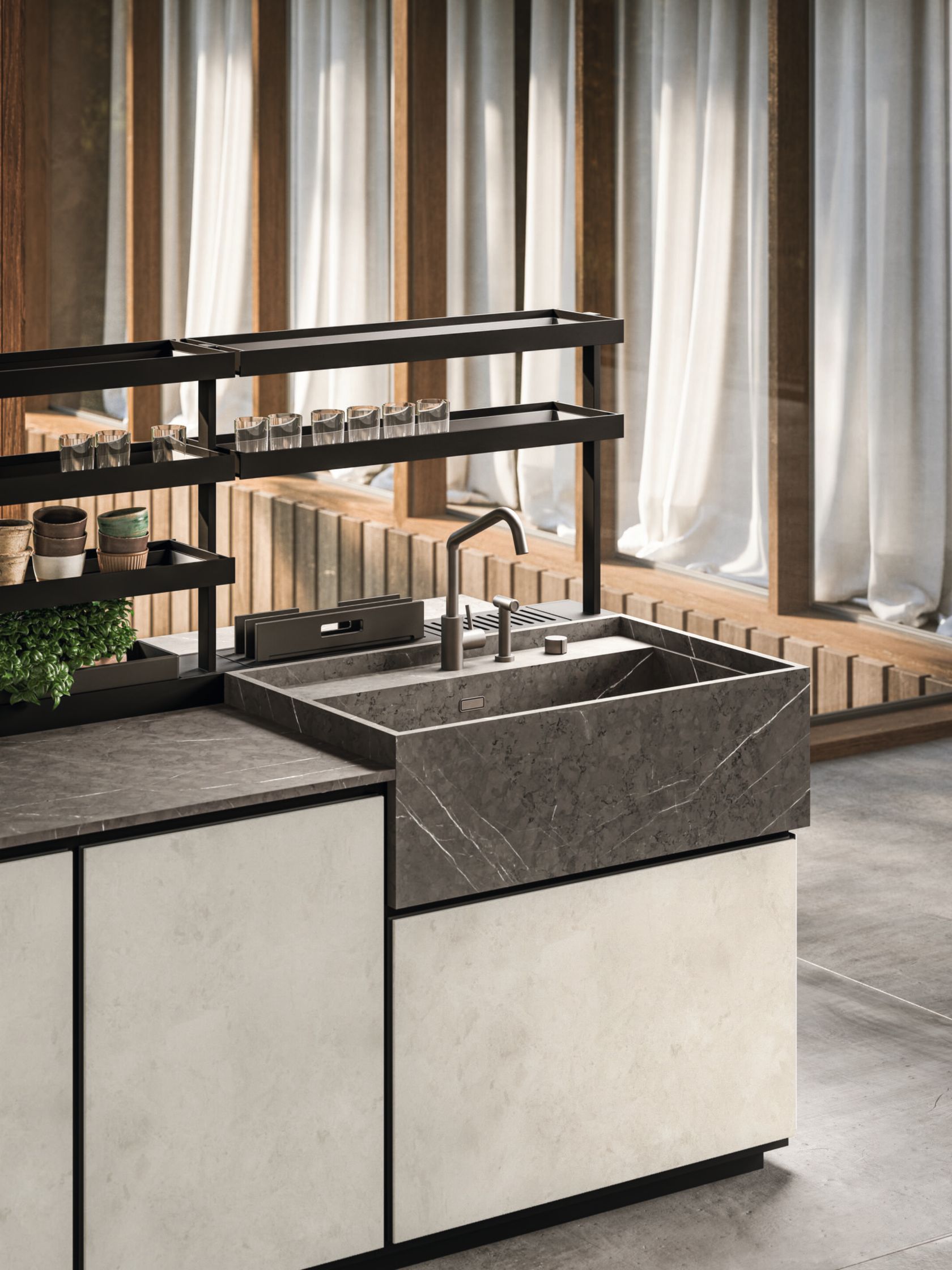 SALINAS Modular kitchen system By Boffi | design Patricia Urquiola