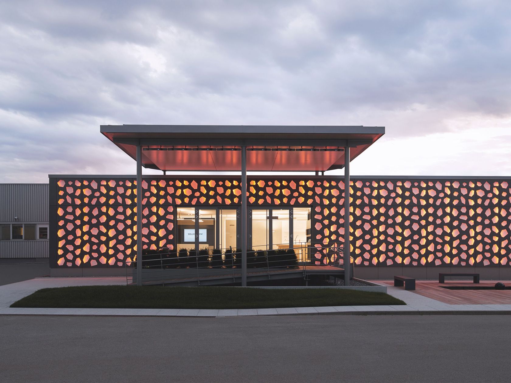 Perforated Facade 3D Wall Cladding for facades By Bruag