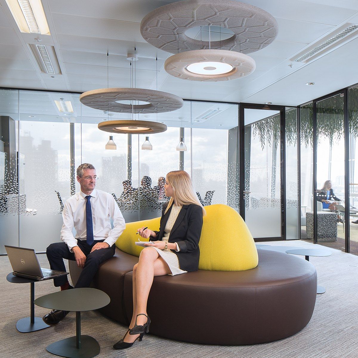 BuzziDonut Hanging sound absorbing panel By BuzziSpace