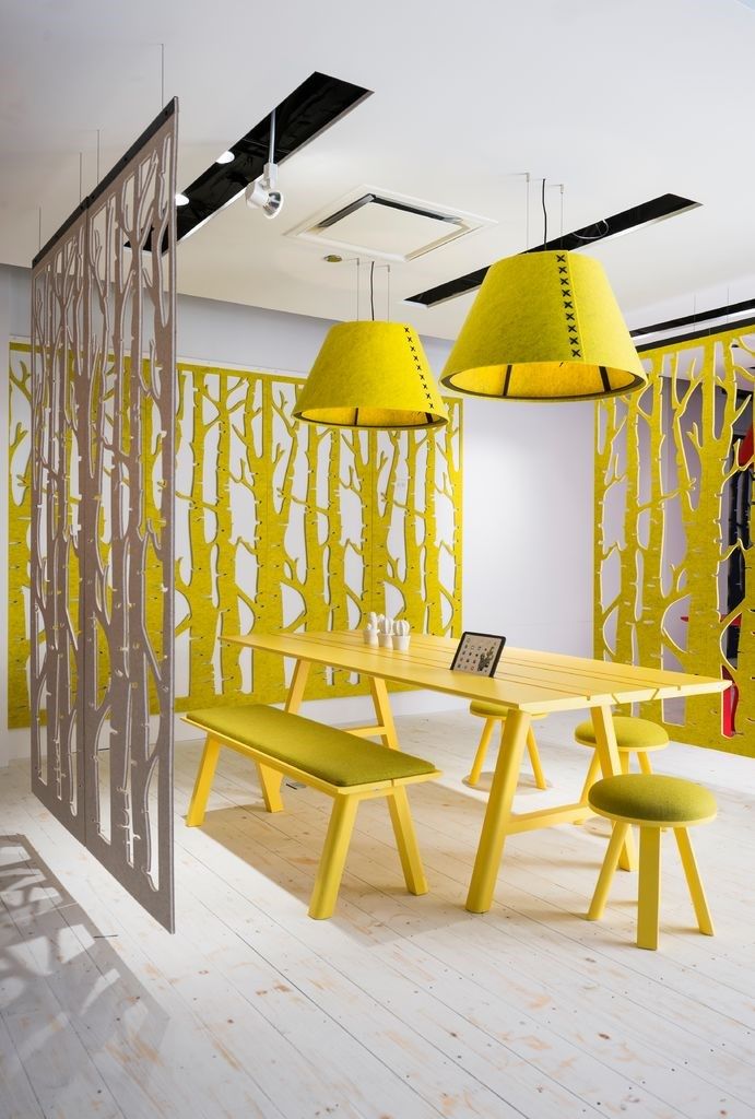Hanging felt room divider BuzziFalls BuzziFalls Collection By ...