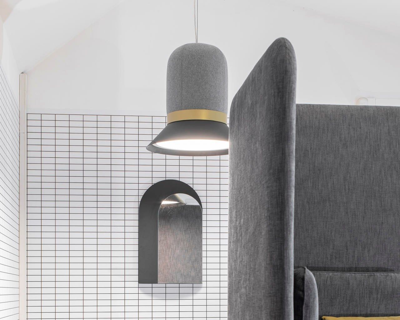 BuzziHat Sound-absorbing pendant lamp By BuzziSpace | design Alain Gilles