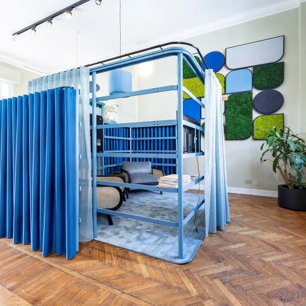 BuzziMood Pannello decorativo acustico in muschio By BuzziSpace | design Cory Grosser