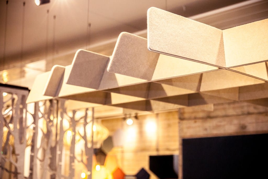 BuzziGrid Acoustic ceiling clouds By BuzziSpace