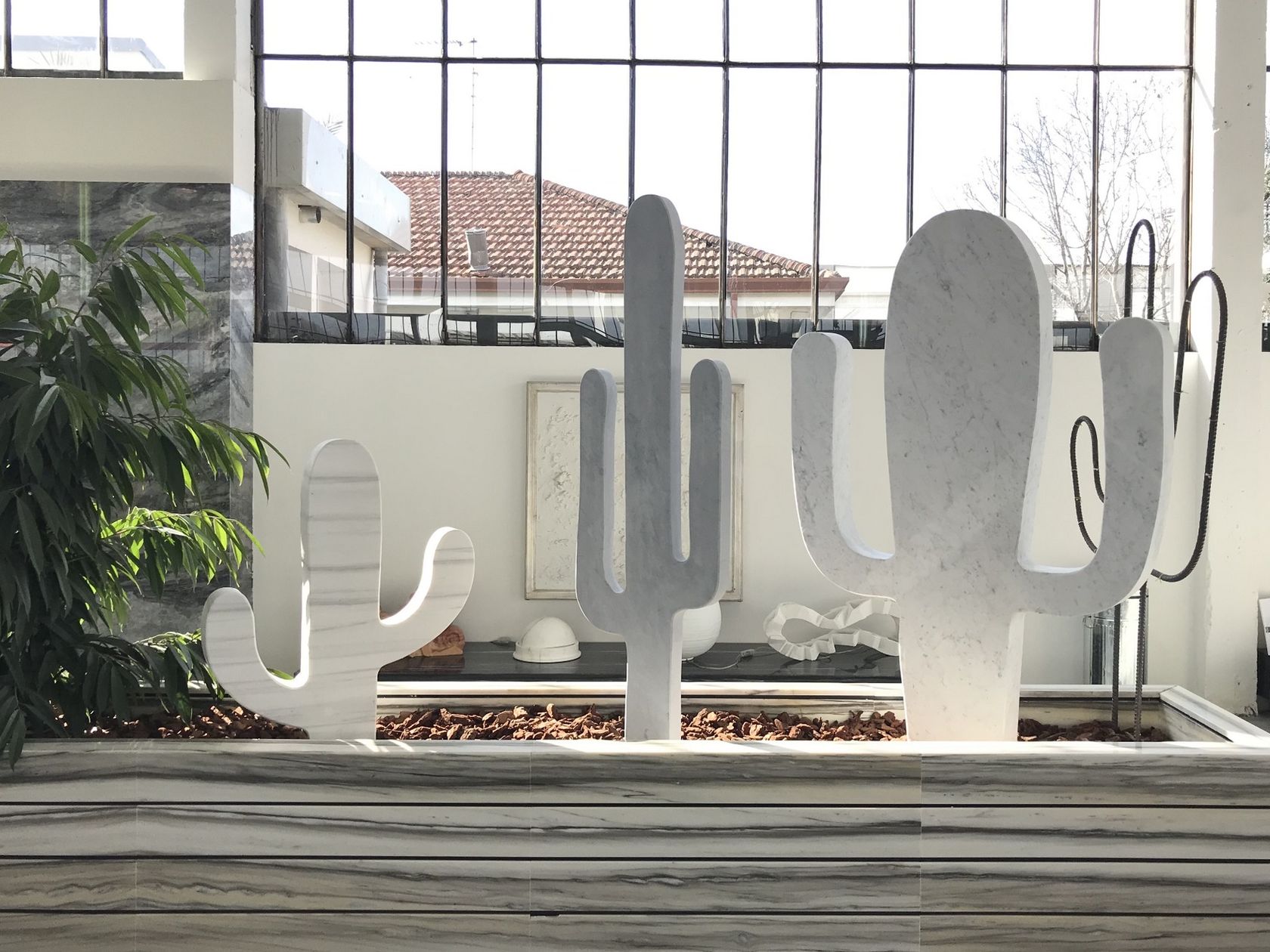 Paonazzo marble sculpture CACTUS Adelina & Guendalina Bla Bla e lo zio ...