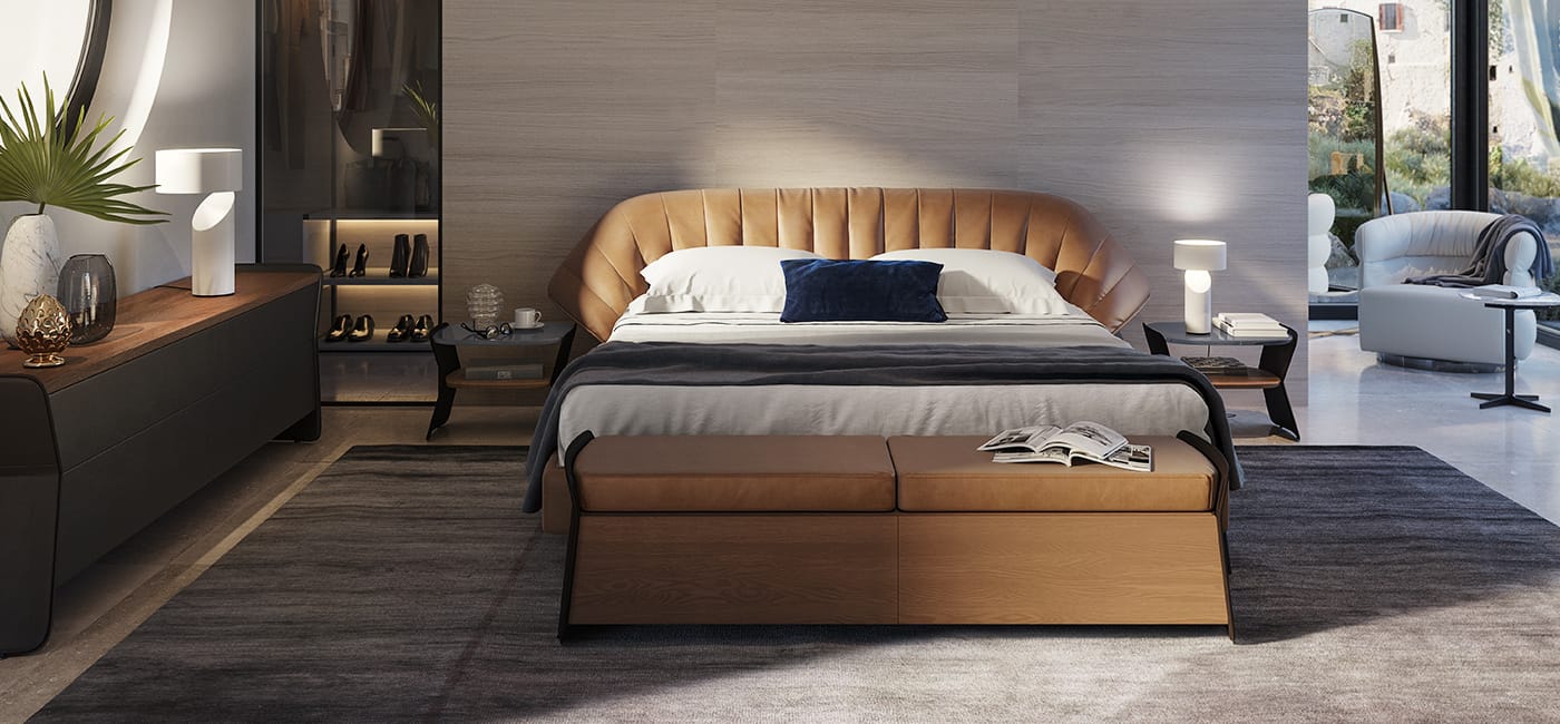 CALA | Bench Cala Collection By Natuzzi Italia design Claudio Bellini