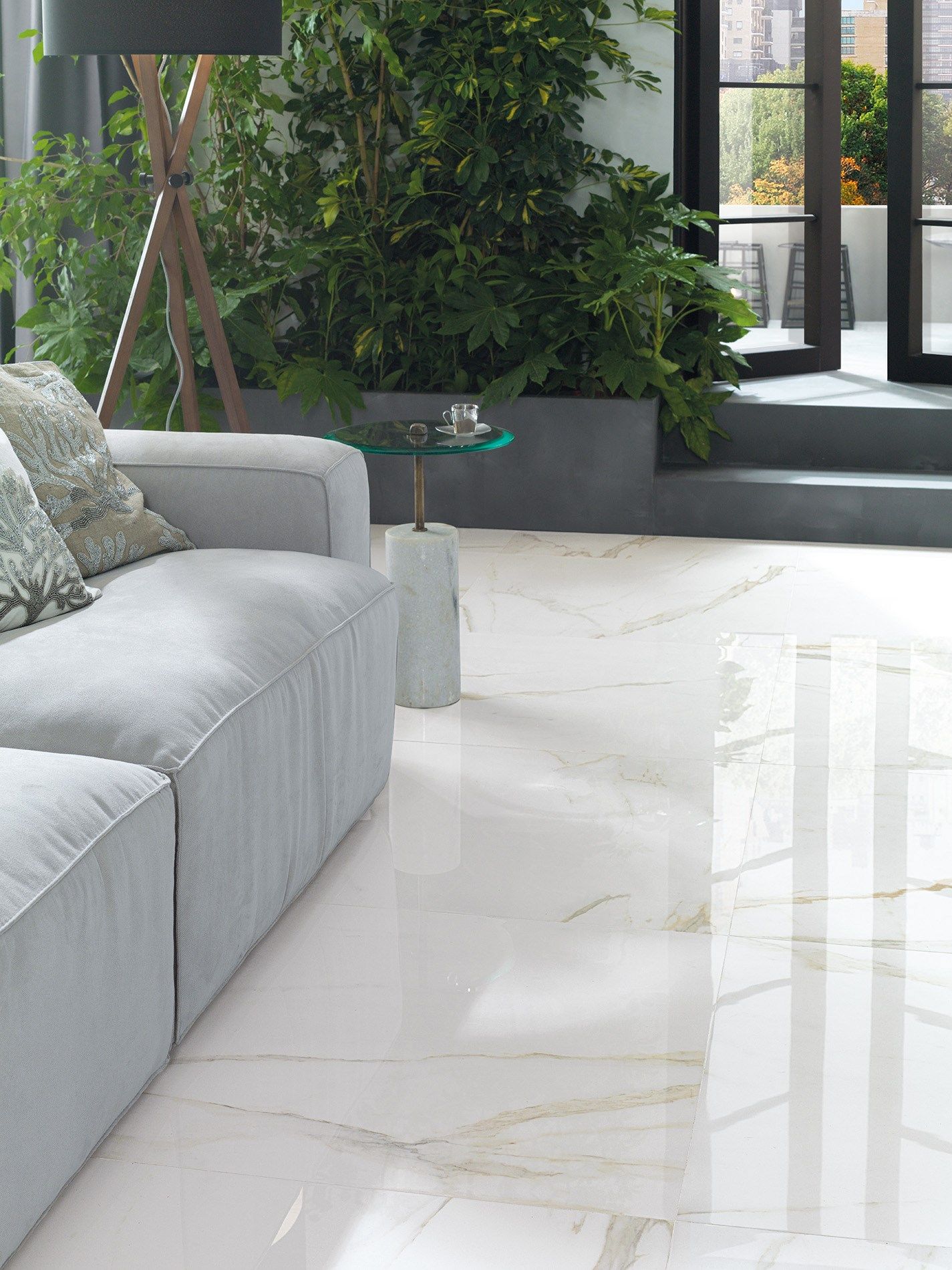 Porcelain stoneware wall/floor tiles with marble effect CALACATA GOLD ...