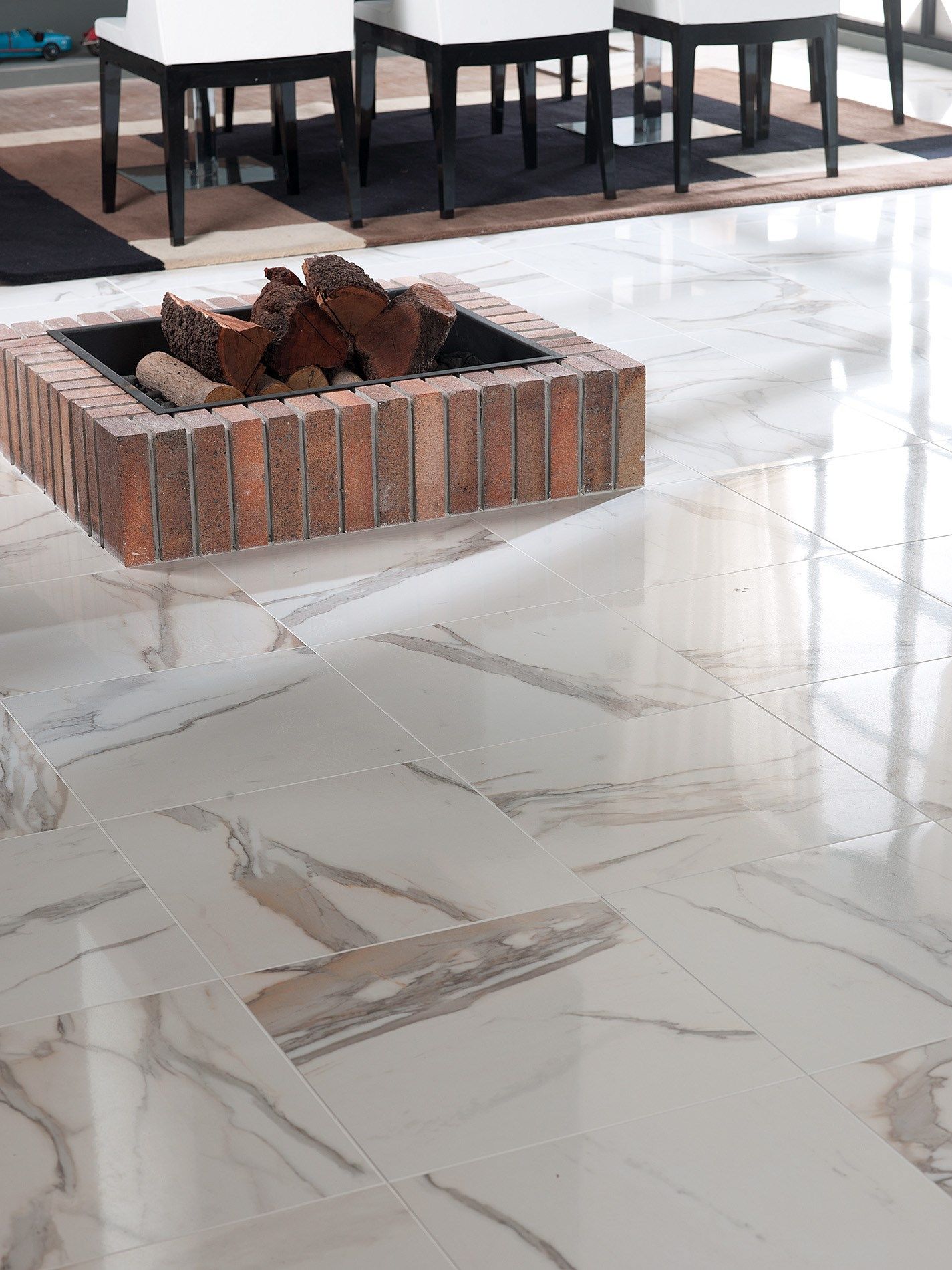 Porcelain stoneware wall/floor tiles with marble effect CALACATA GOLD ...