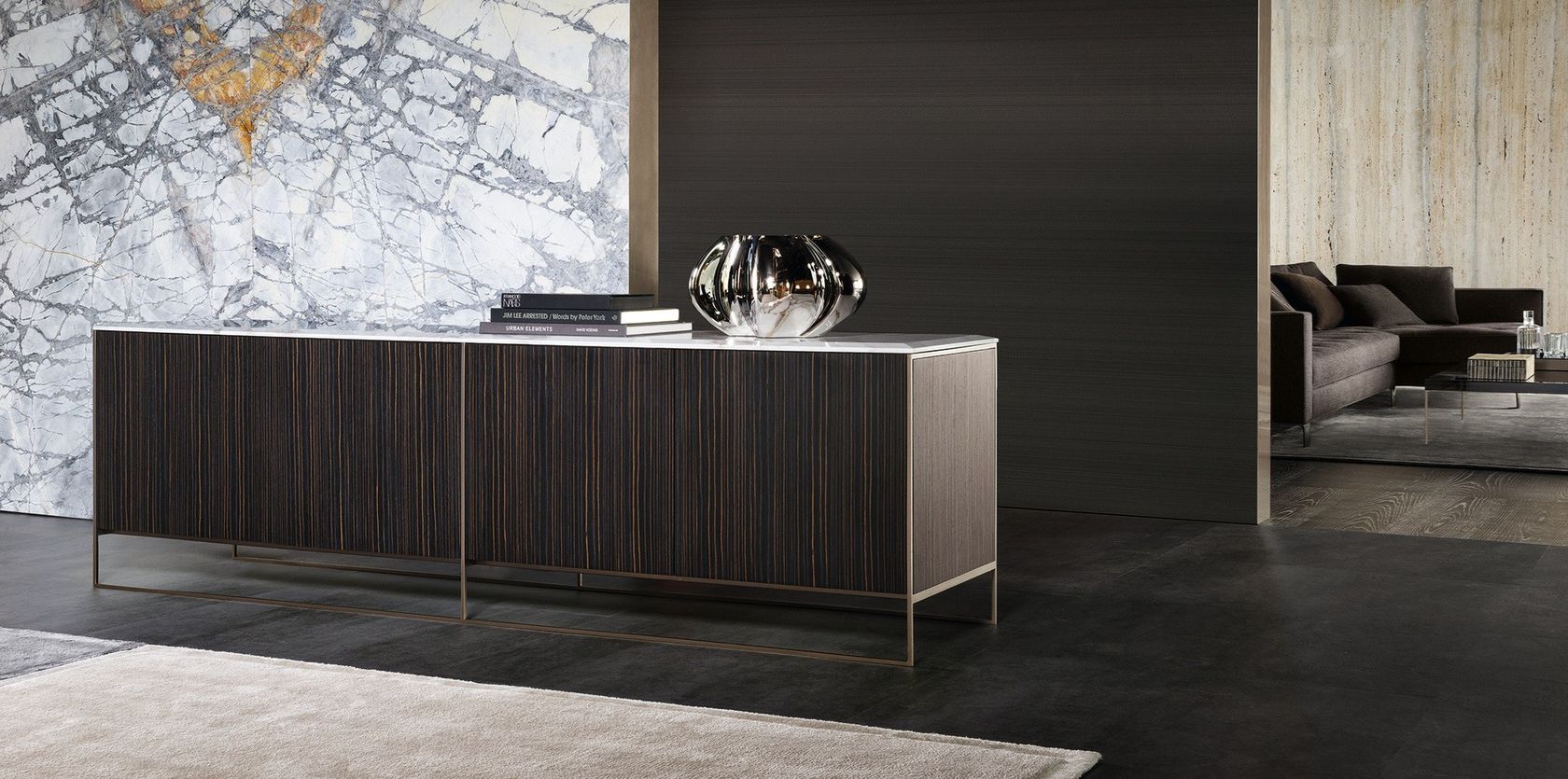 CALDER BRONZE Sideboard By Minotti | design Rodolfo Dordoni